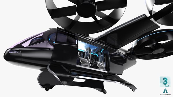 Uber flying taxi - 3D model - TurboSquid 1418566