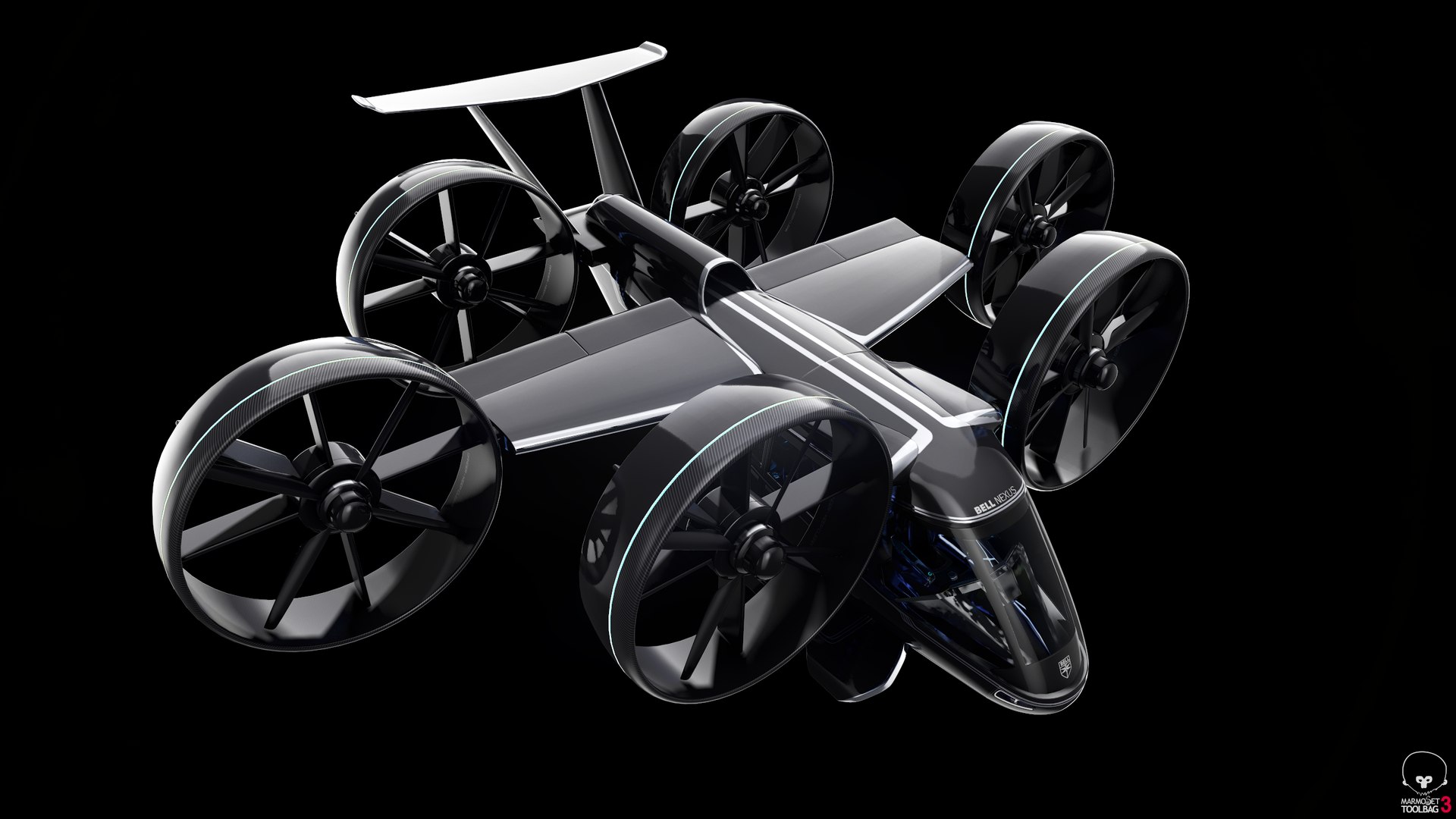 Uber flying taxi - 3D model - TurboSquid 1418566