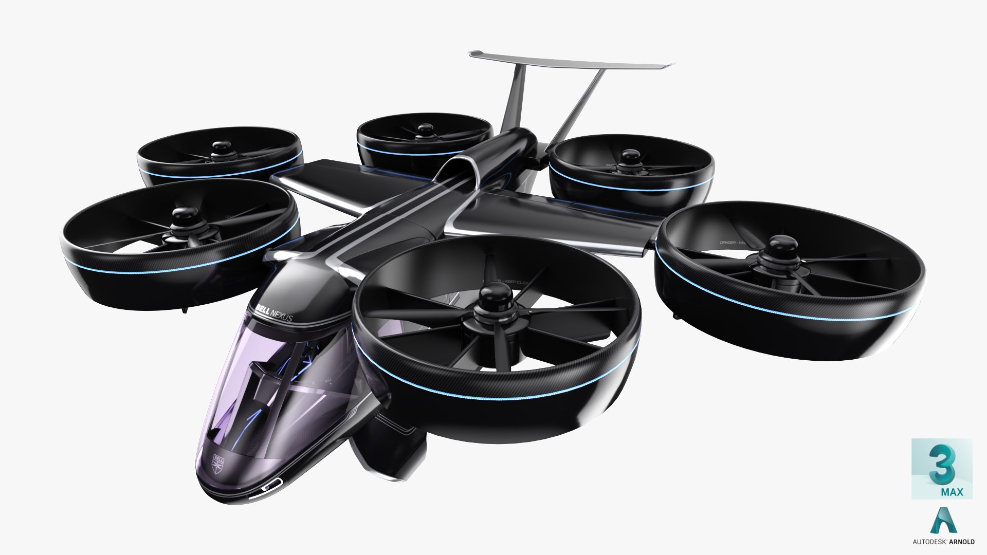 Uber flying taxi - 3D model - TurboSquid 1418566