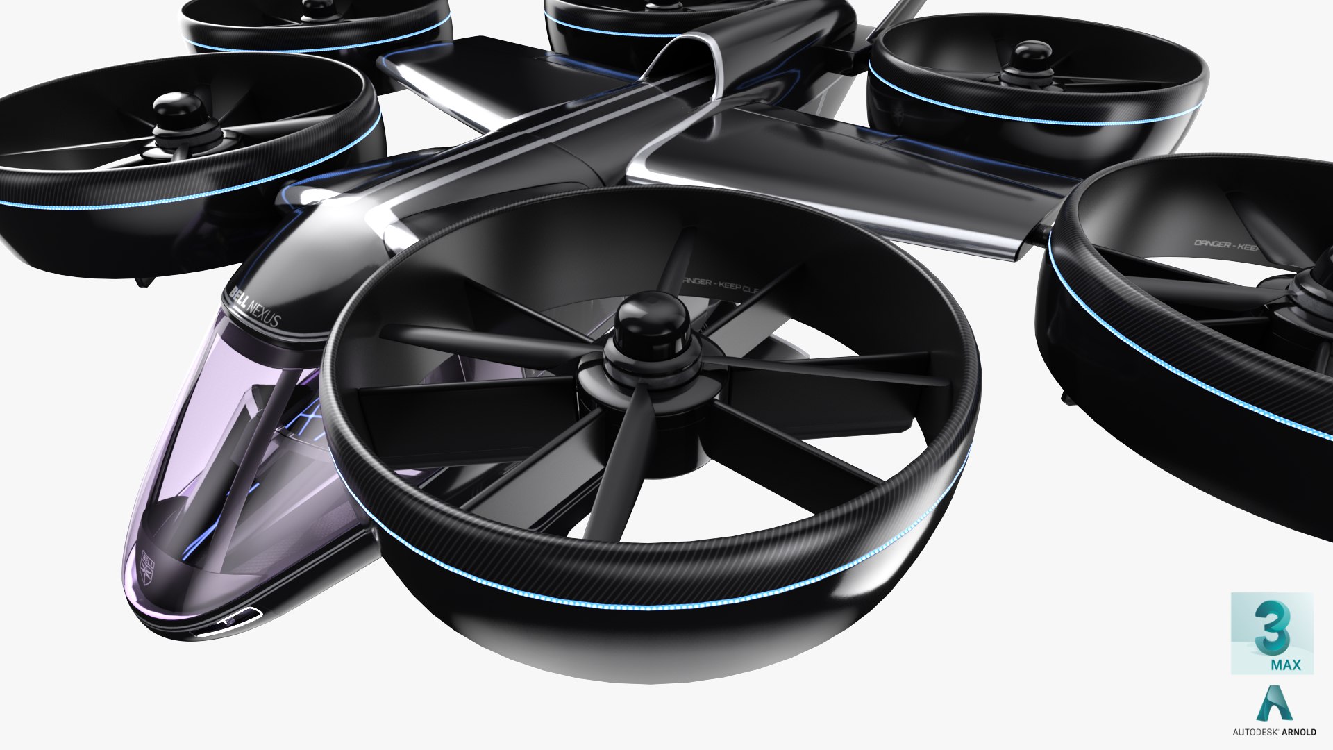 Uber flying taxi - 3D model - TurboSquid 1418566
