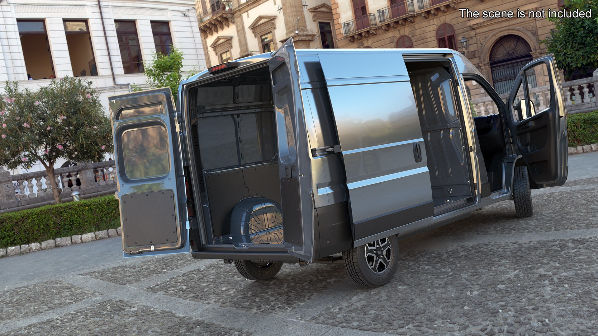 3D Gray Fiat Ducato Small Van 2025 Rigged For Cinema 4D - TurboSquid ...