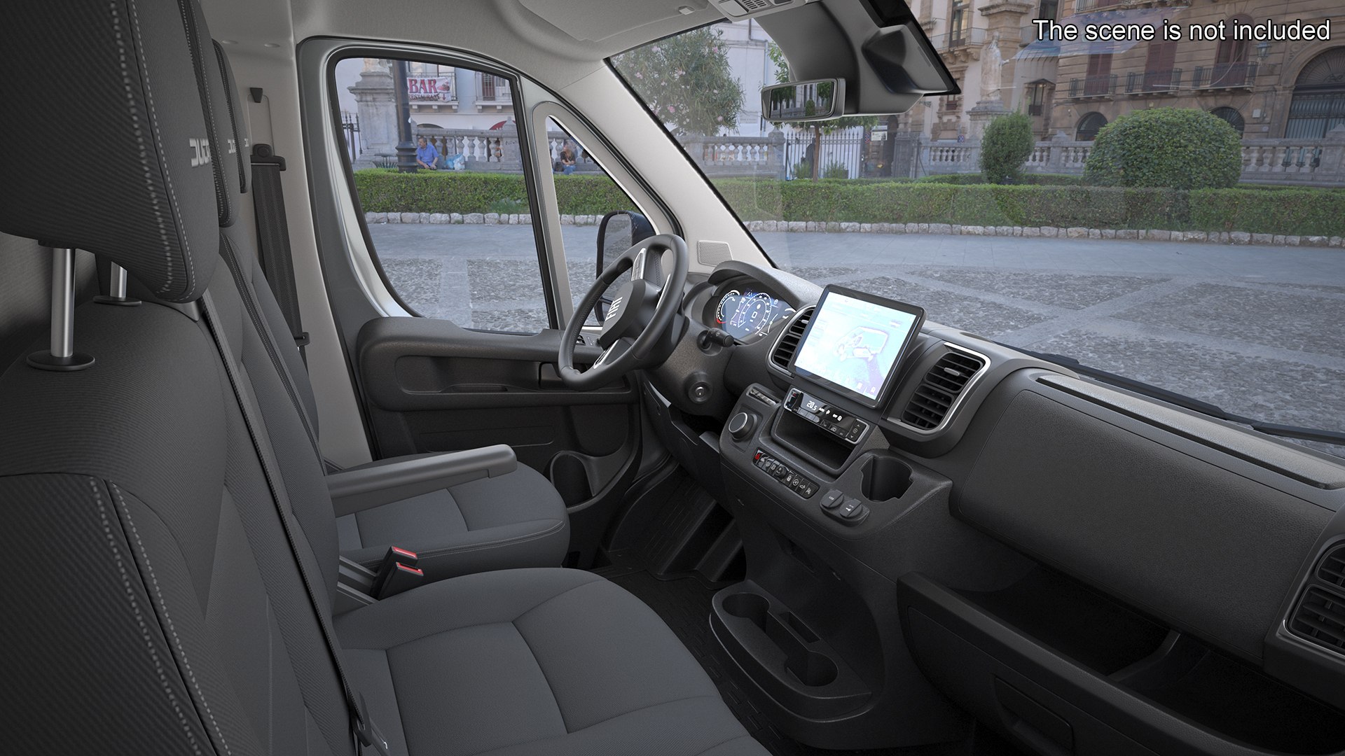 3D Gray Fiat Ducato Small Van 2025 Rigged For Cinema 4D - TurboSquid ...