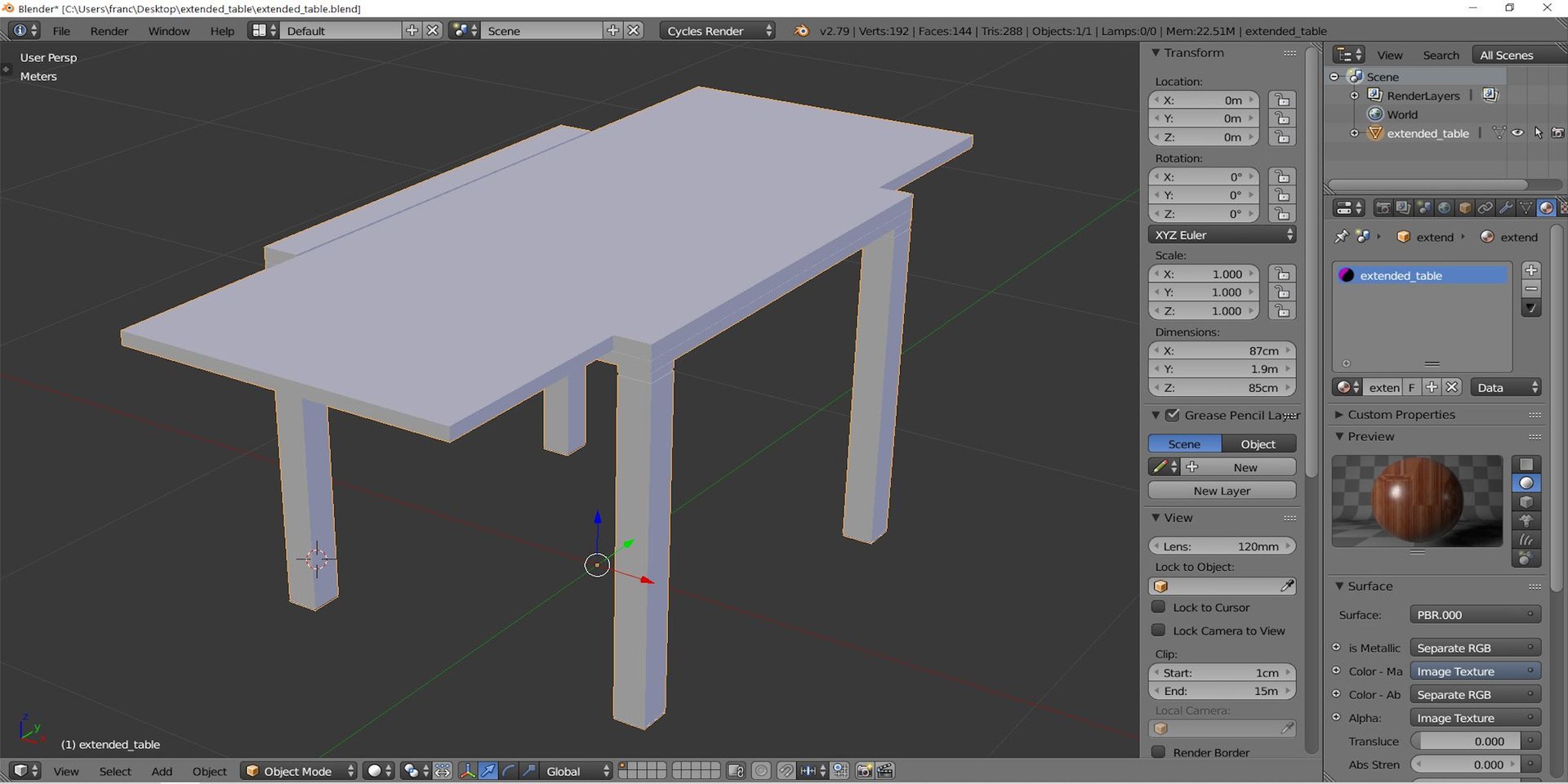 Extended Table Uv Unwrapped 3d Max