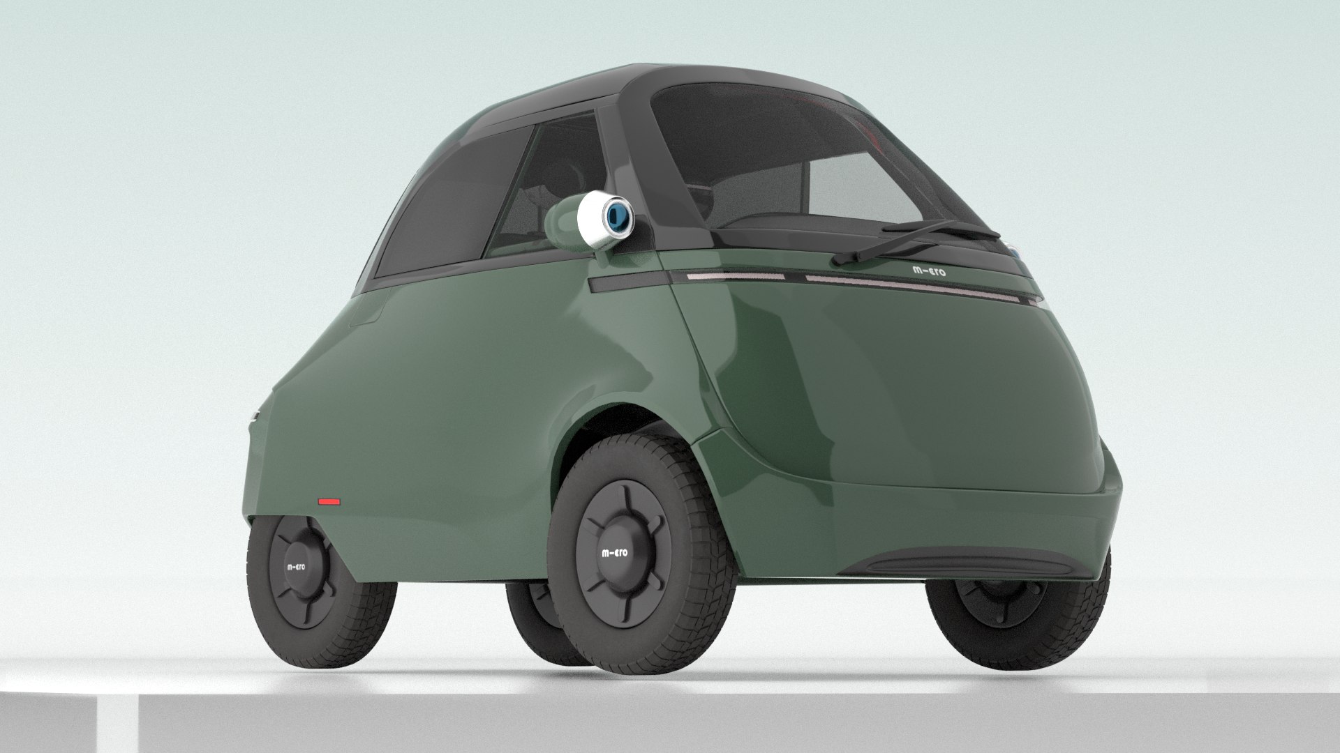 3D Microlino Electric Scooter Car Khaki - TurboSquid 2197398