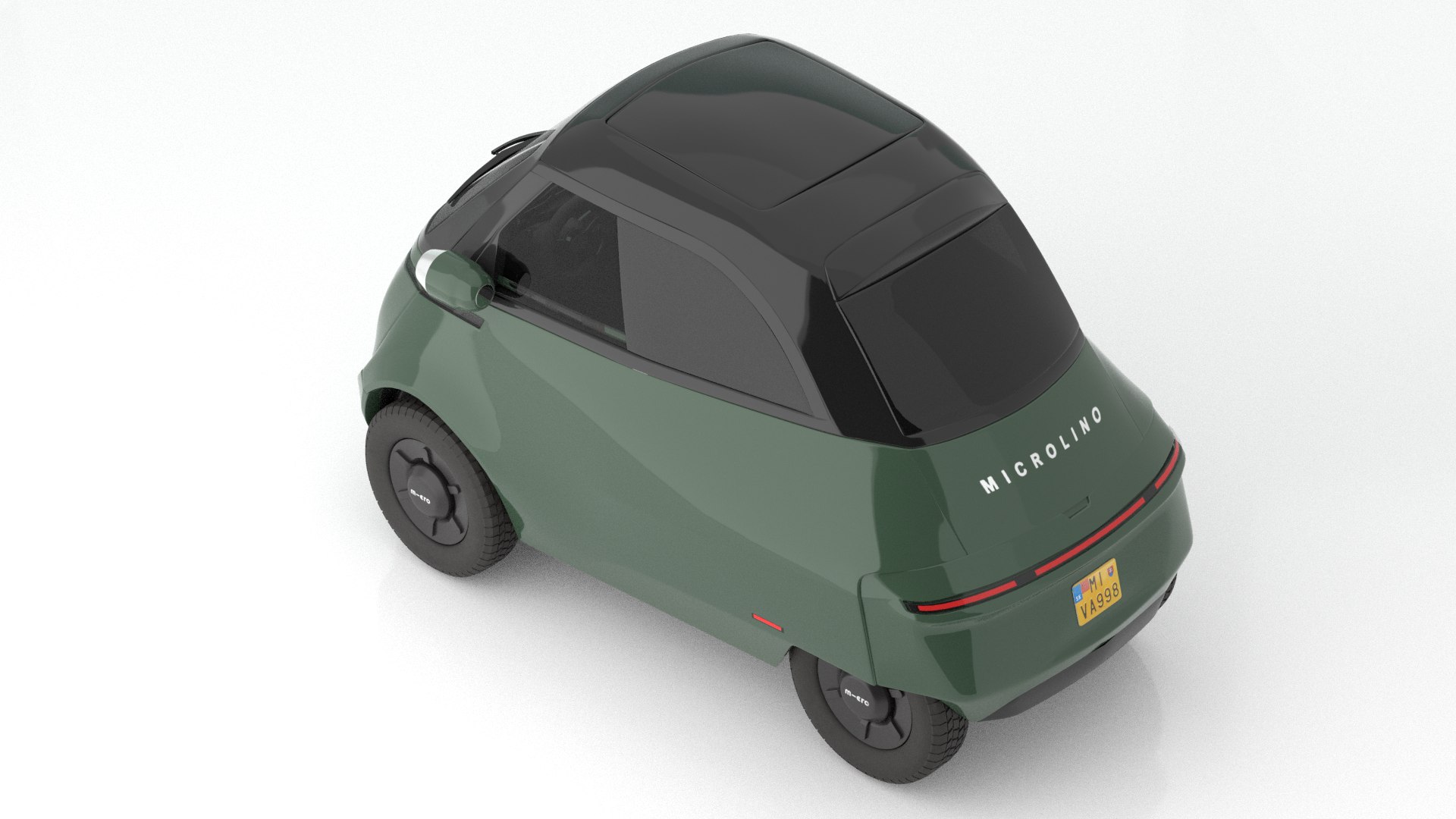 3D Microlino Electric Scooter Car Khaki - TurboSquid 2197398