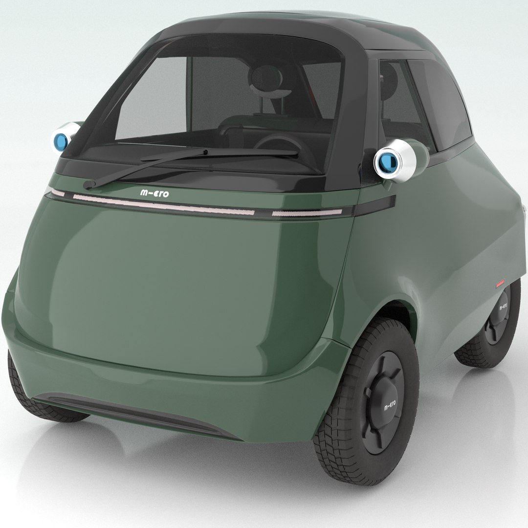 3D Microlino Electric Scooter Car Khaki - TurboSquid 2197398