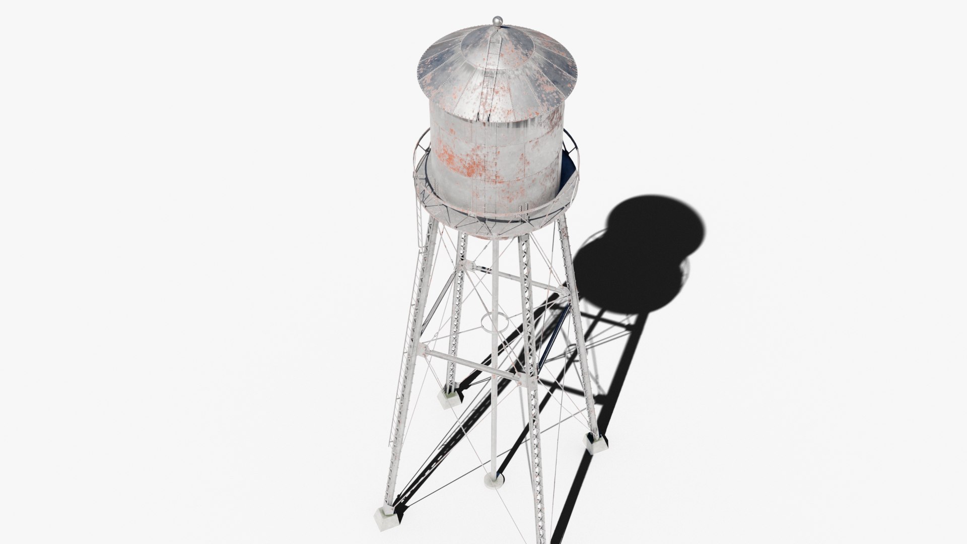 3D Water Tower - TurboSquid 1676754