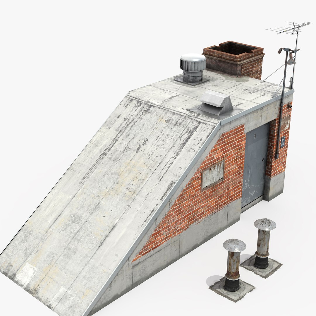 Rooftop Access Room Model - TurboSquid 1351791