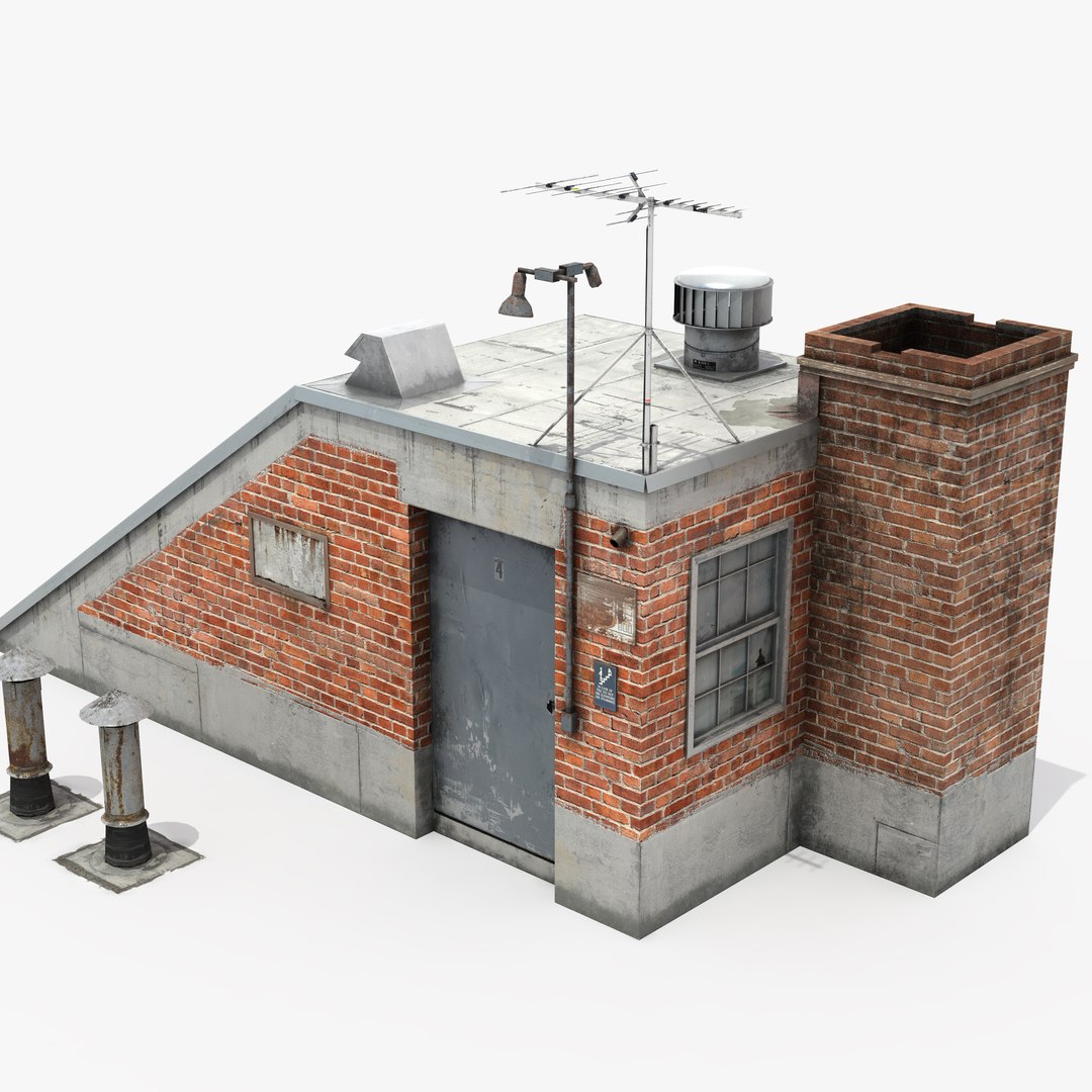 Rooftop Access Room Model - TurboSquid 1351791