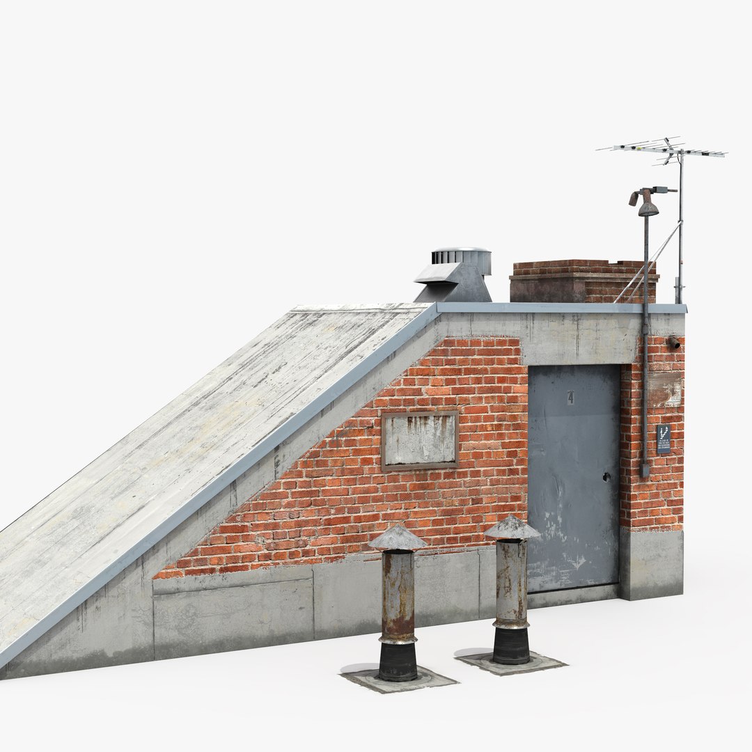 Rooftop Access Room Model - TurboSquid 1351791