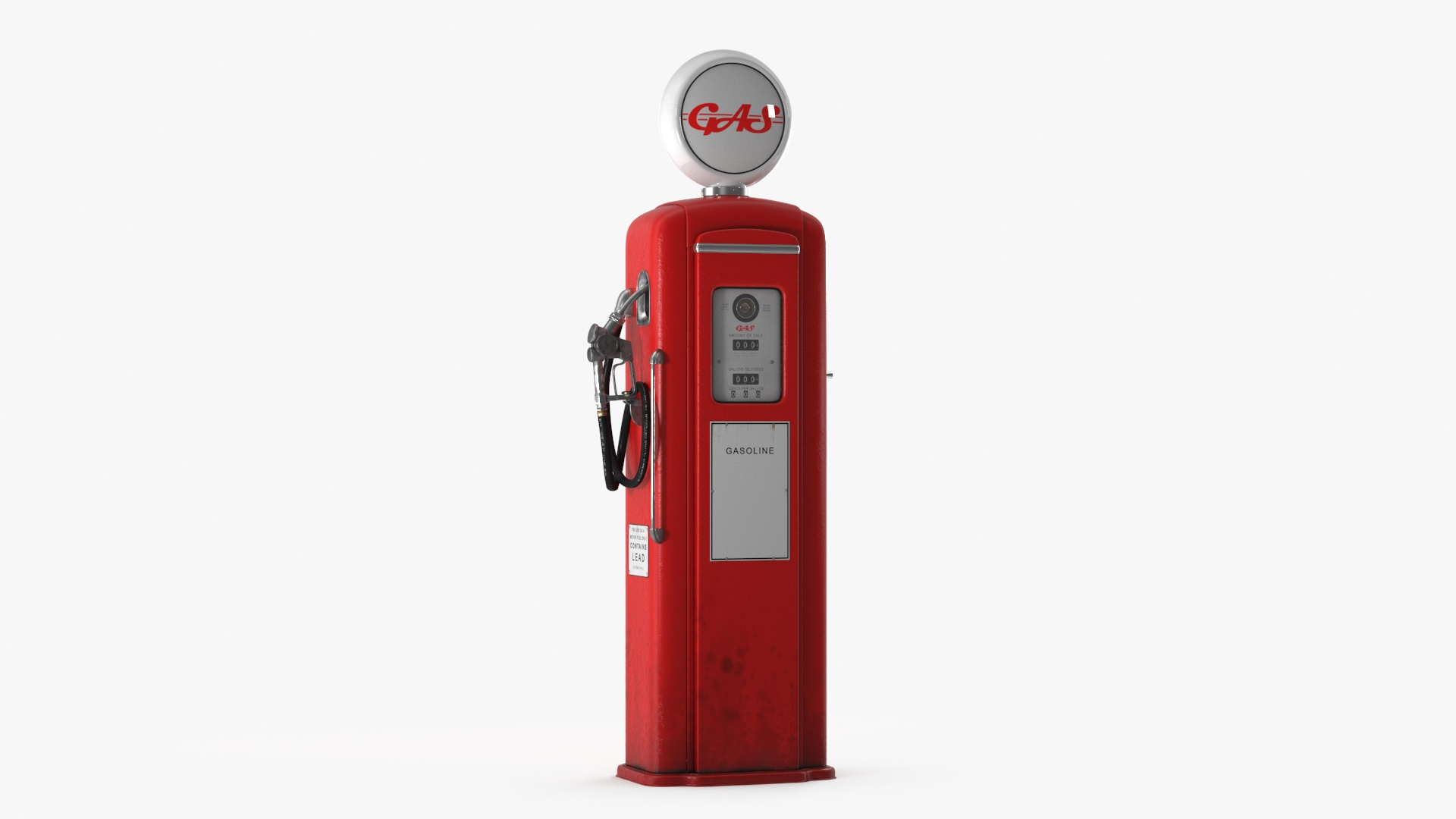 3D Vintage Gas Pump Model - TurboSquid 2292436
