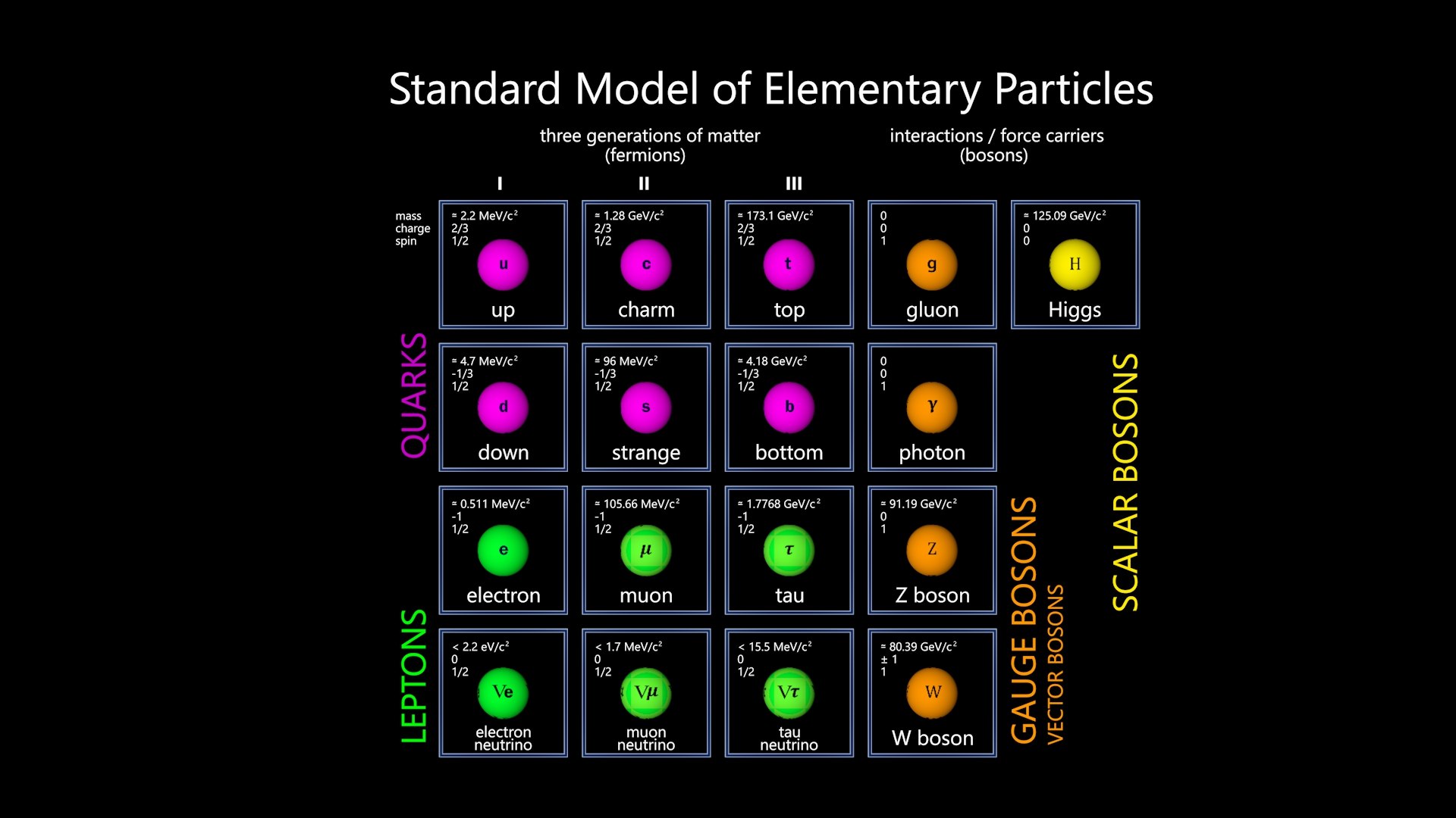 3D Standard Elementary Particles - TurboSquid 1711044