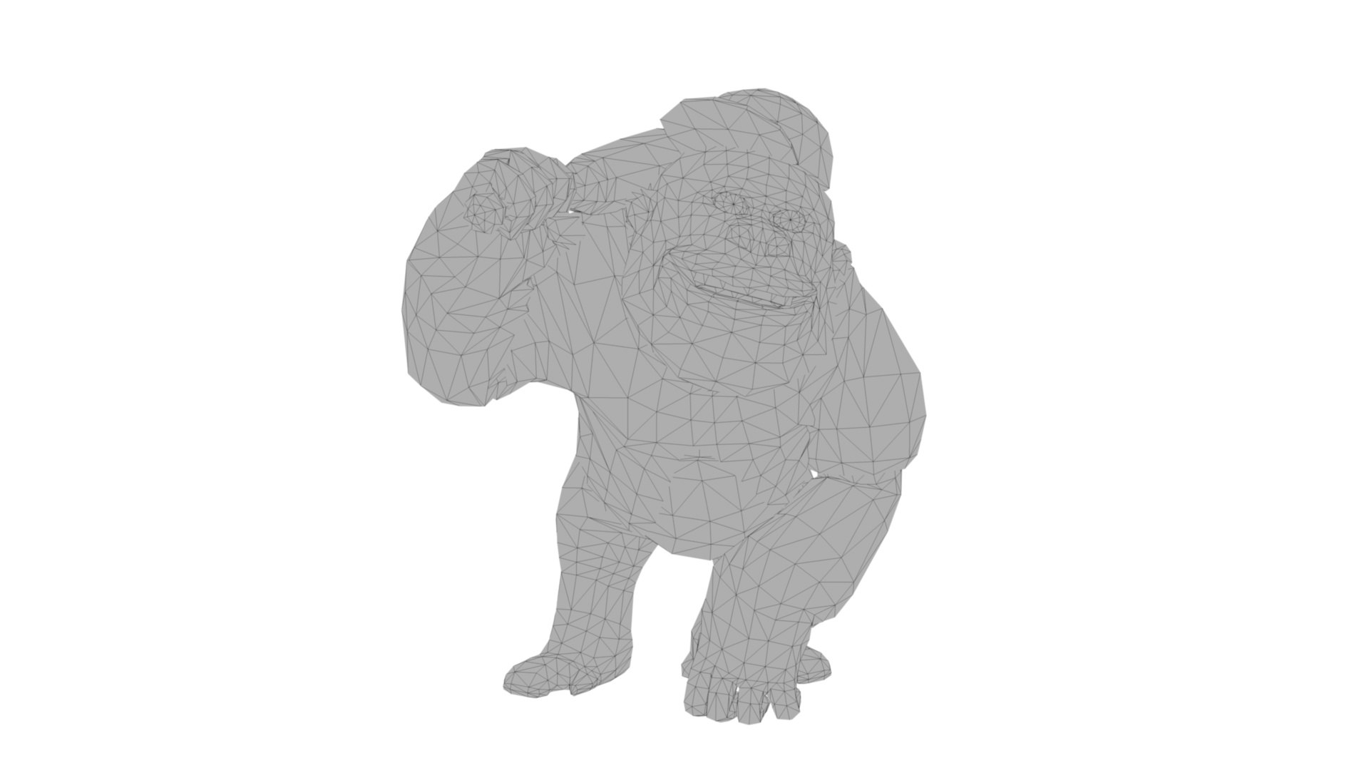 3D Gorilla Cartoon Model - TurboSquid 1847541