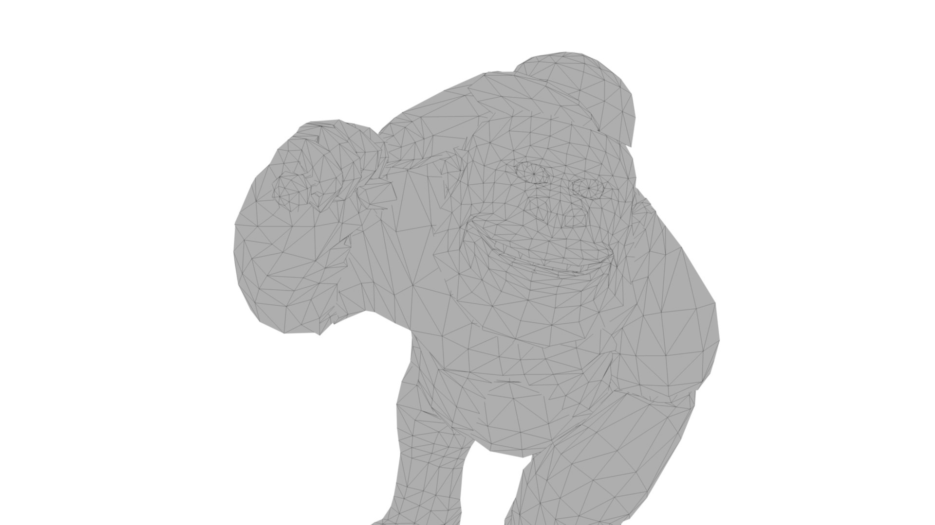 3D Gorilla Cartoon Model - TurboSquid 1847541