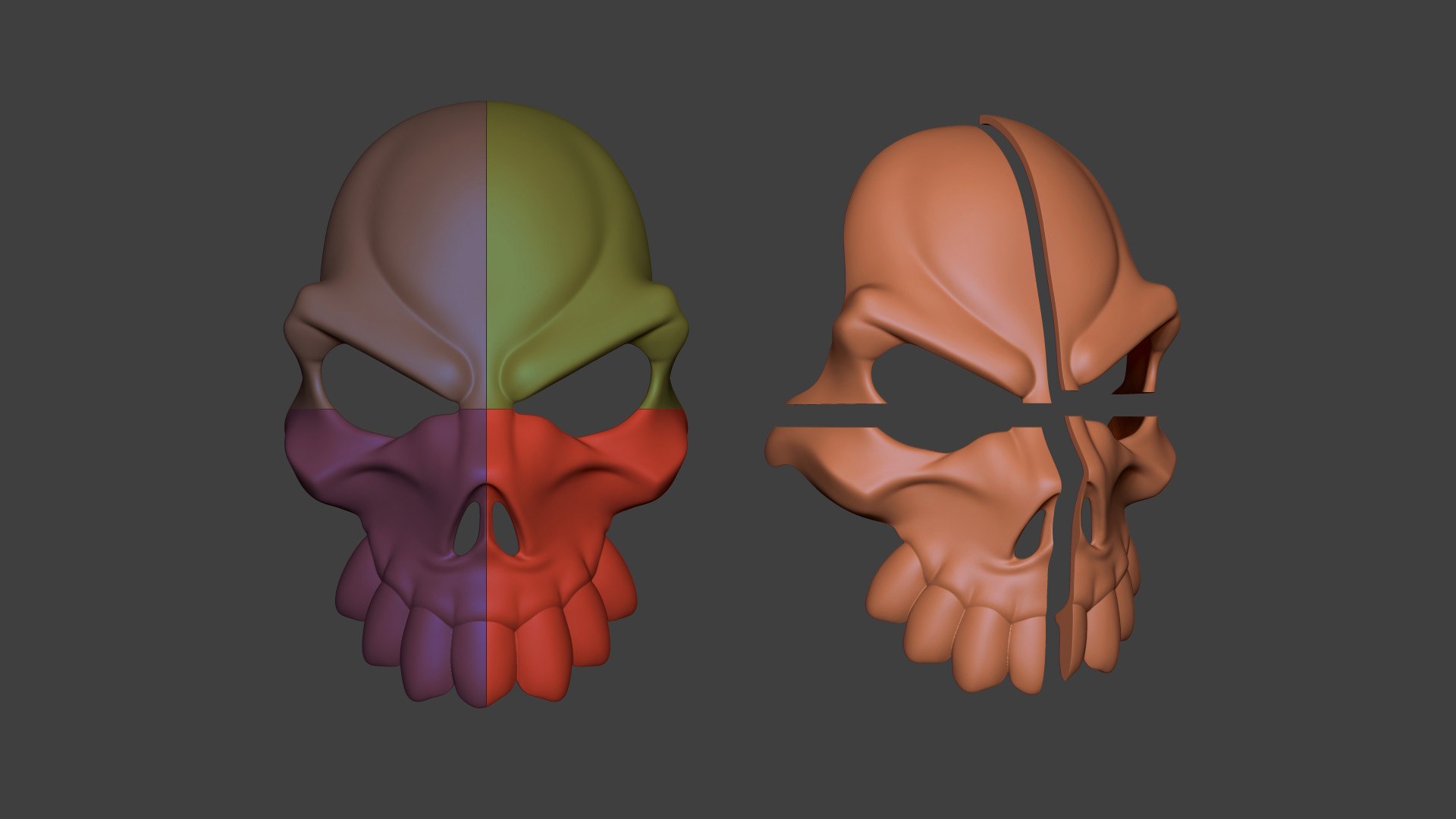 Skull Mask 3D Print Model 3D Model - TurboSquid 2347686