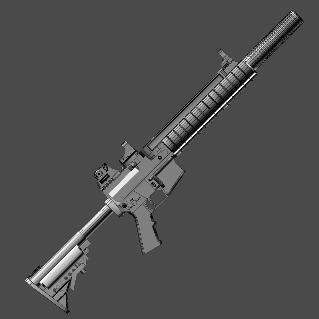 ar57 pdw sight 3d model