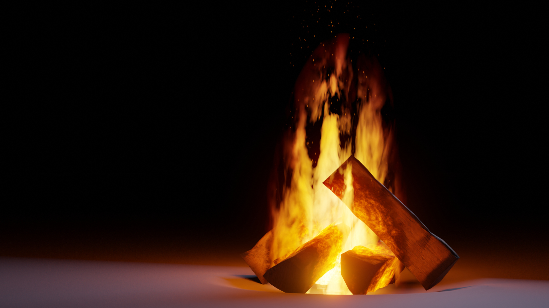 3D Animated Bonfire for Blender without Simulations model - TurboSquid ...