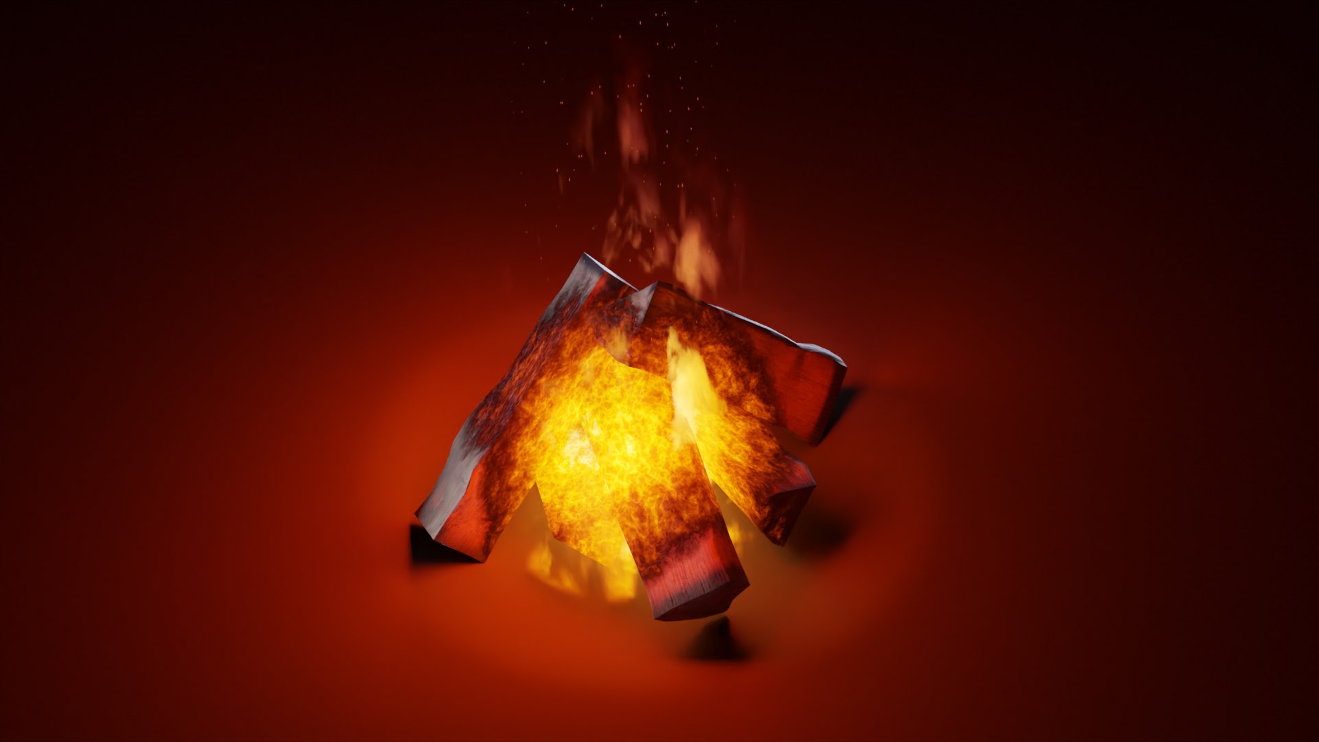 3D Animated Bonfire for Blender without Simulations model - TurboSquid ...