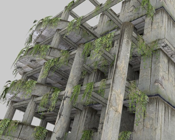 Post apocalypse building 3D model - TurboSquid 1341083