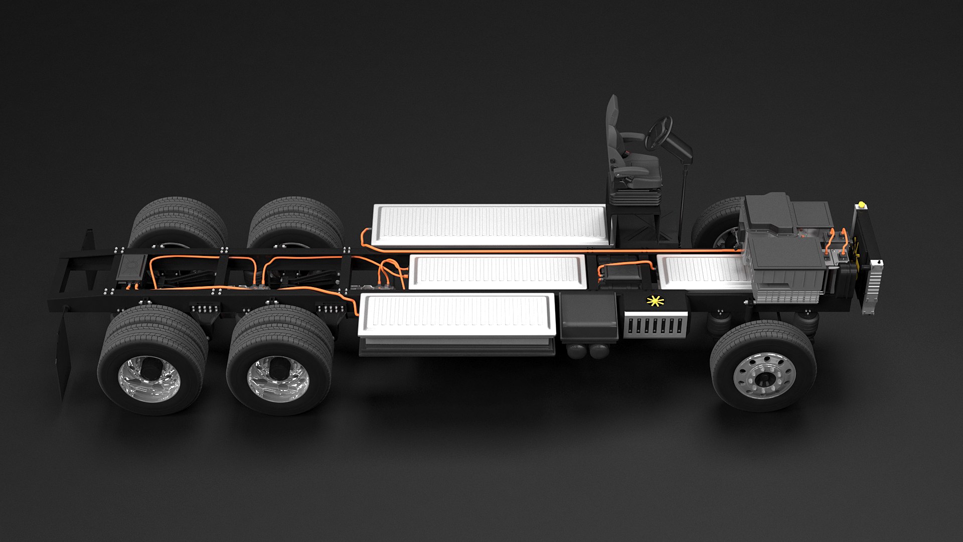 3D EV Truck Chassis Model - TurboSquid 1895461