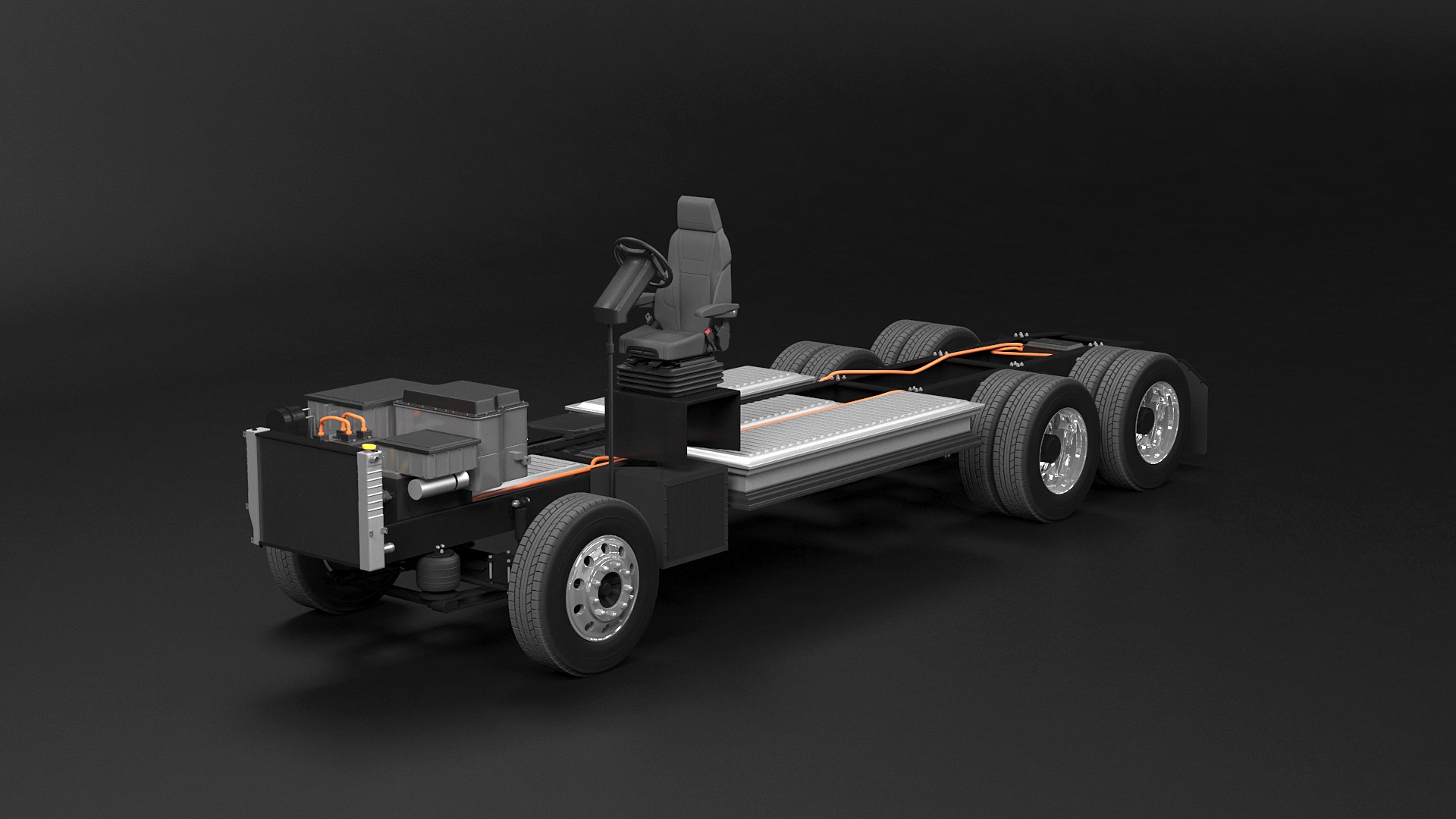 3D EV Truck Chassis Model - TurboSquid 1895461