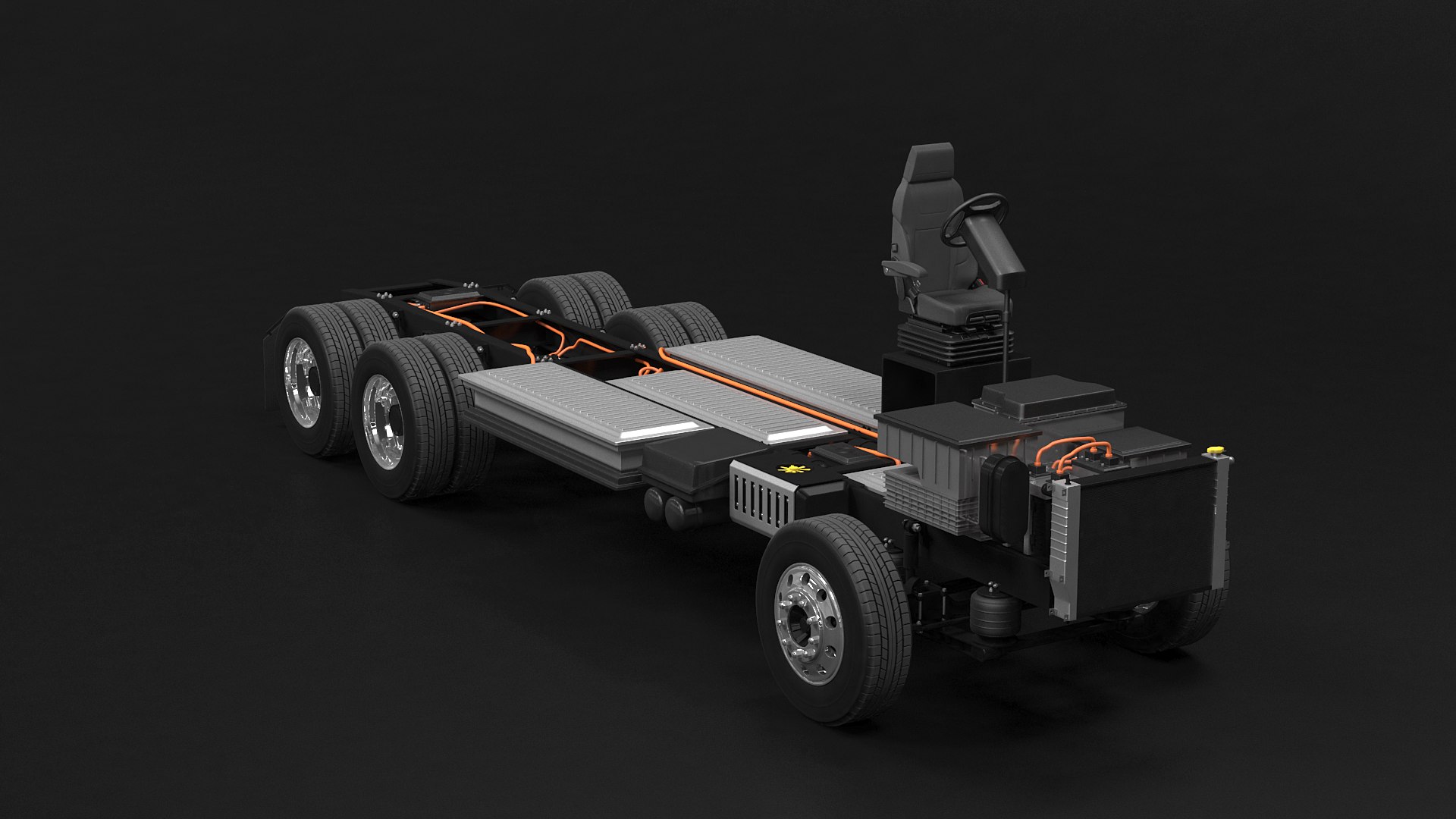 3D EV Truck Chassis Model - TurboSquid 1895461