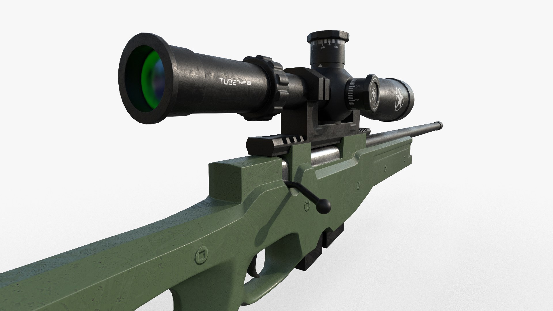 AWM Sniper 3D Model - TurboSquid 2112402