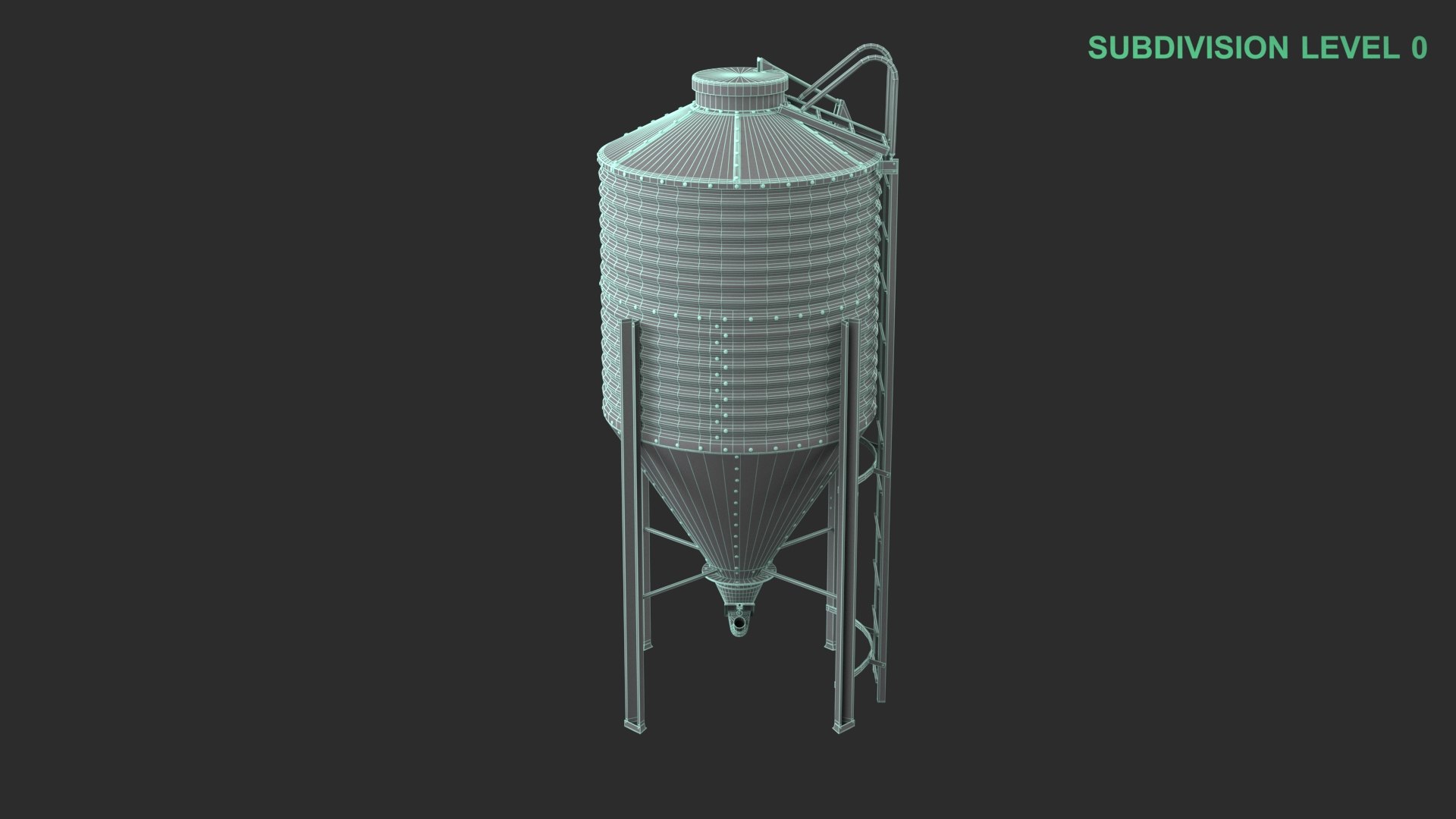 3D Grain Silo Model - TurboSquid 2344464