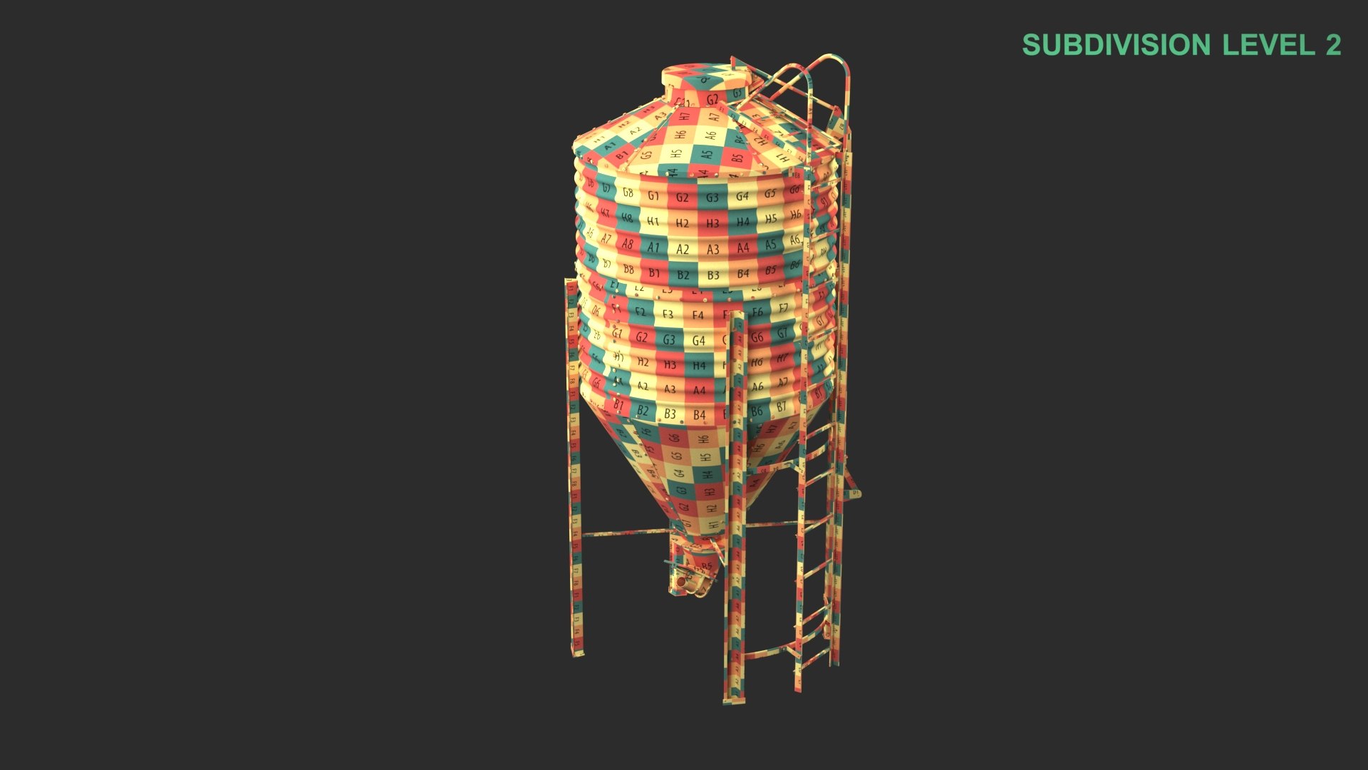 3D Grain Silo Model - TurboSquid 2344464