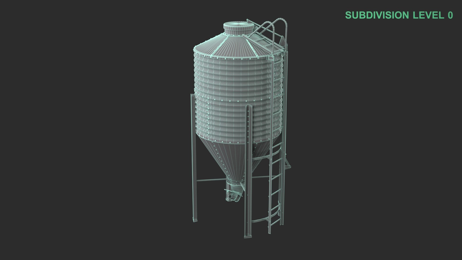 3D Grain Silo Model - TurboSquid 2344464