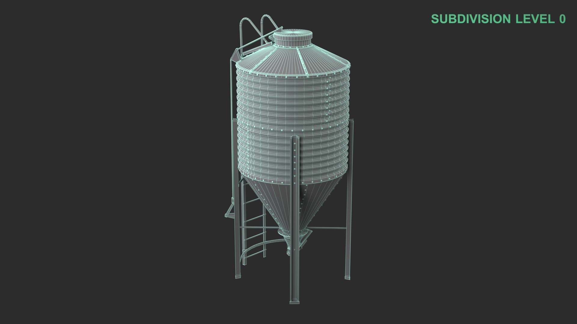 3D Grain Silo Model - TurboSquid 2344464