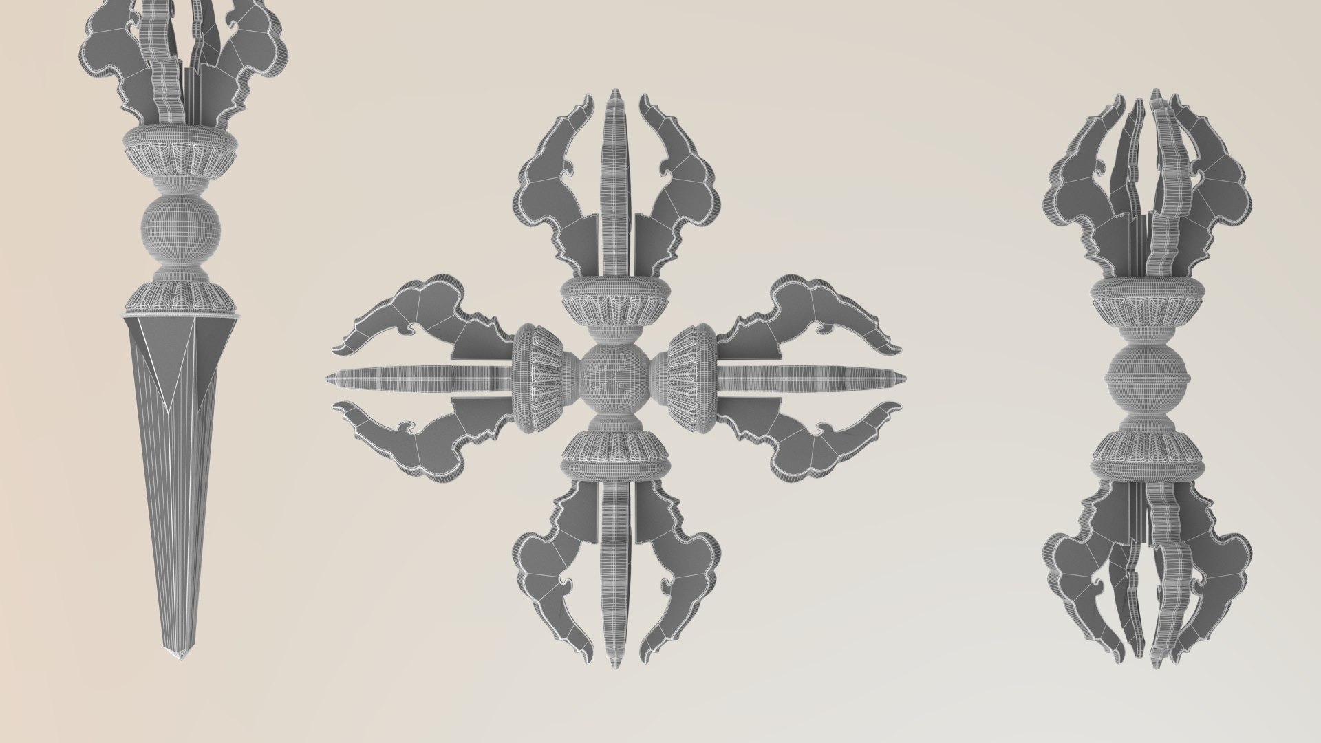 3D Vajra - TurboSquid 2432371