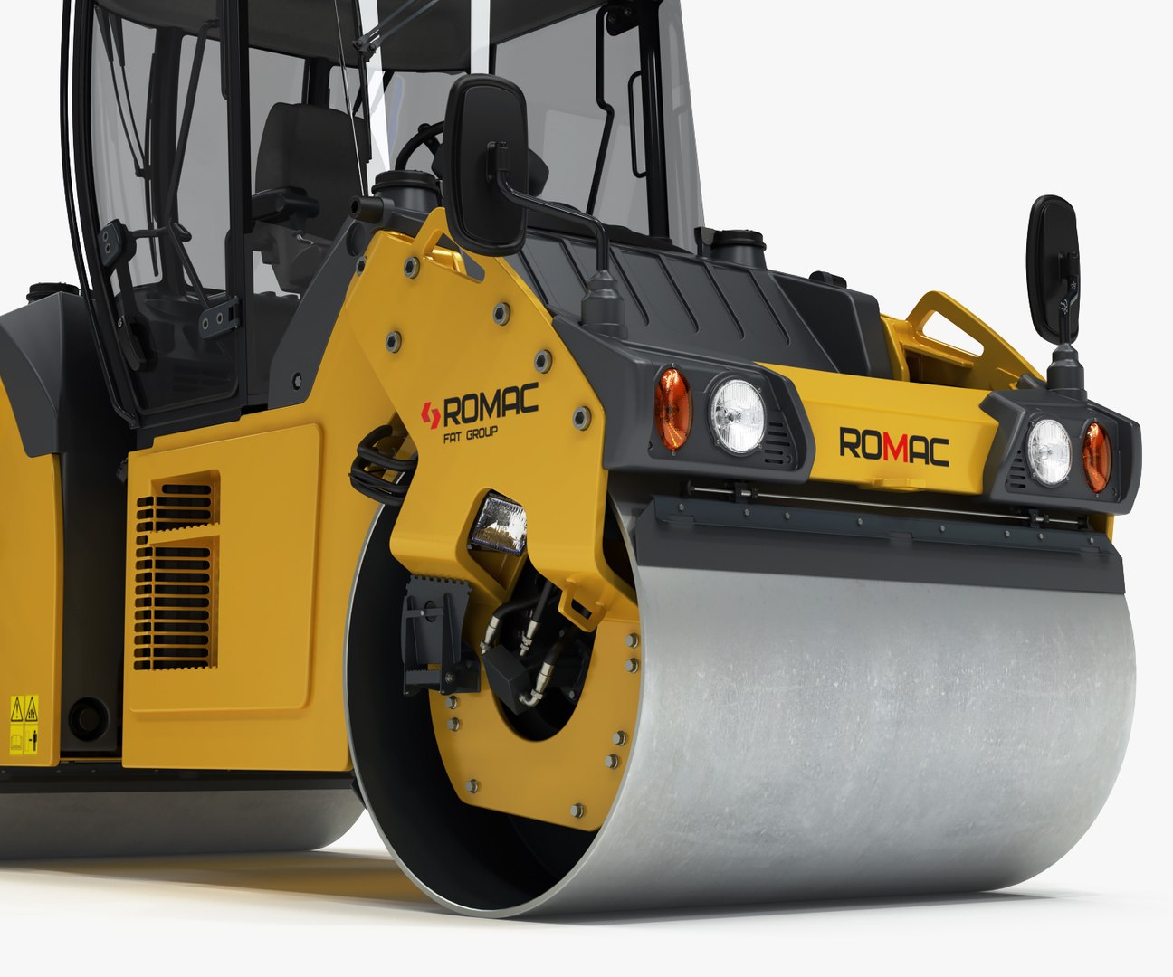 Hamm-hd90 Articulated Tandem Roller 3d 3ds
