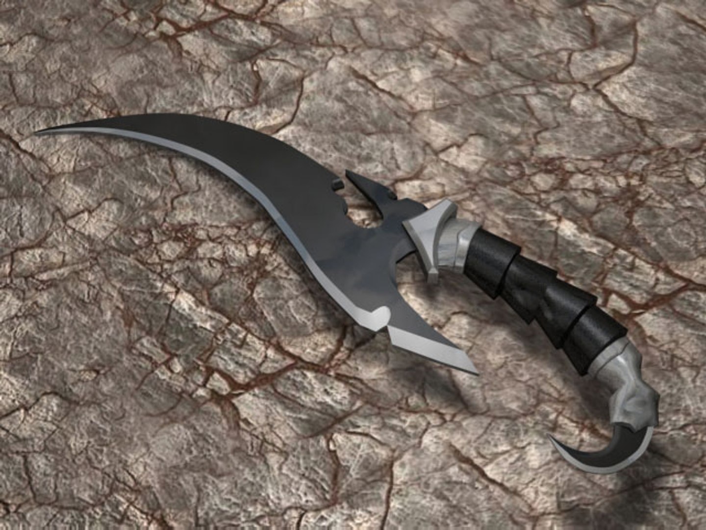 3d model exotic dagger