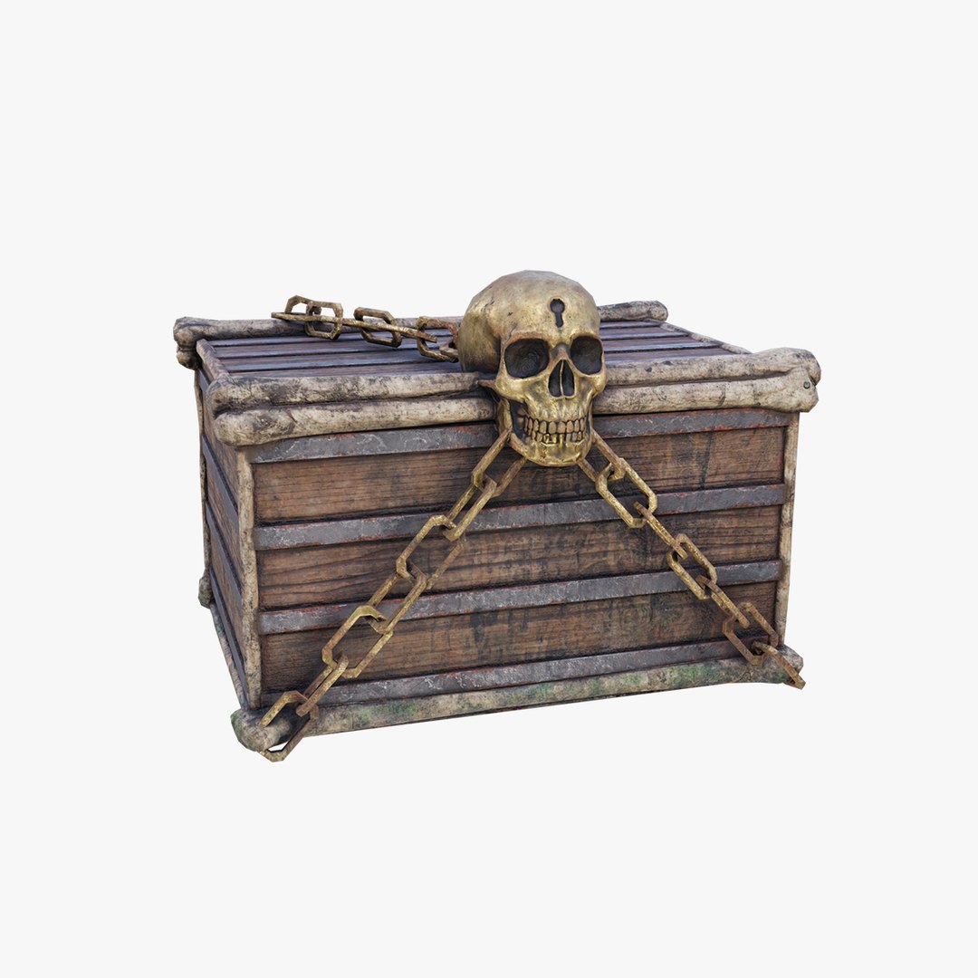 Skull box 3D model - TurboSquid 1606933