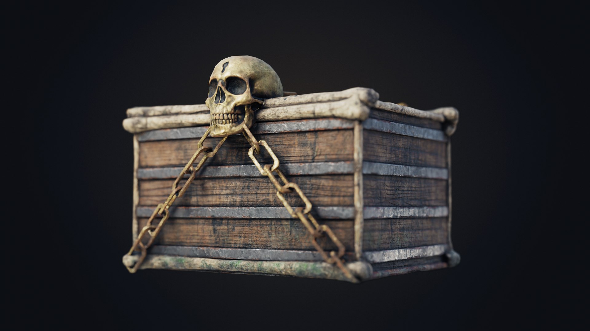 Skull Box 3D Model - TurboSquid 1606933