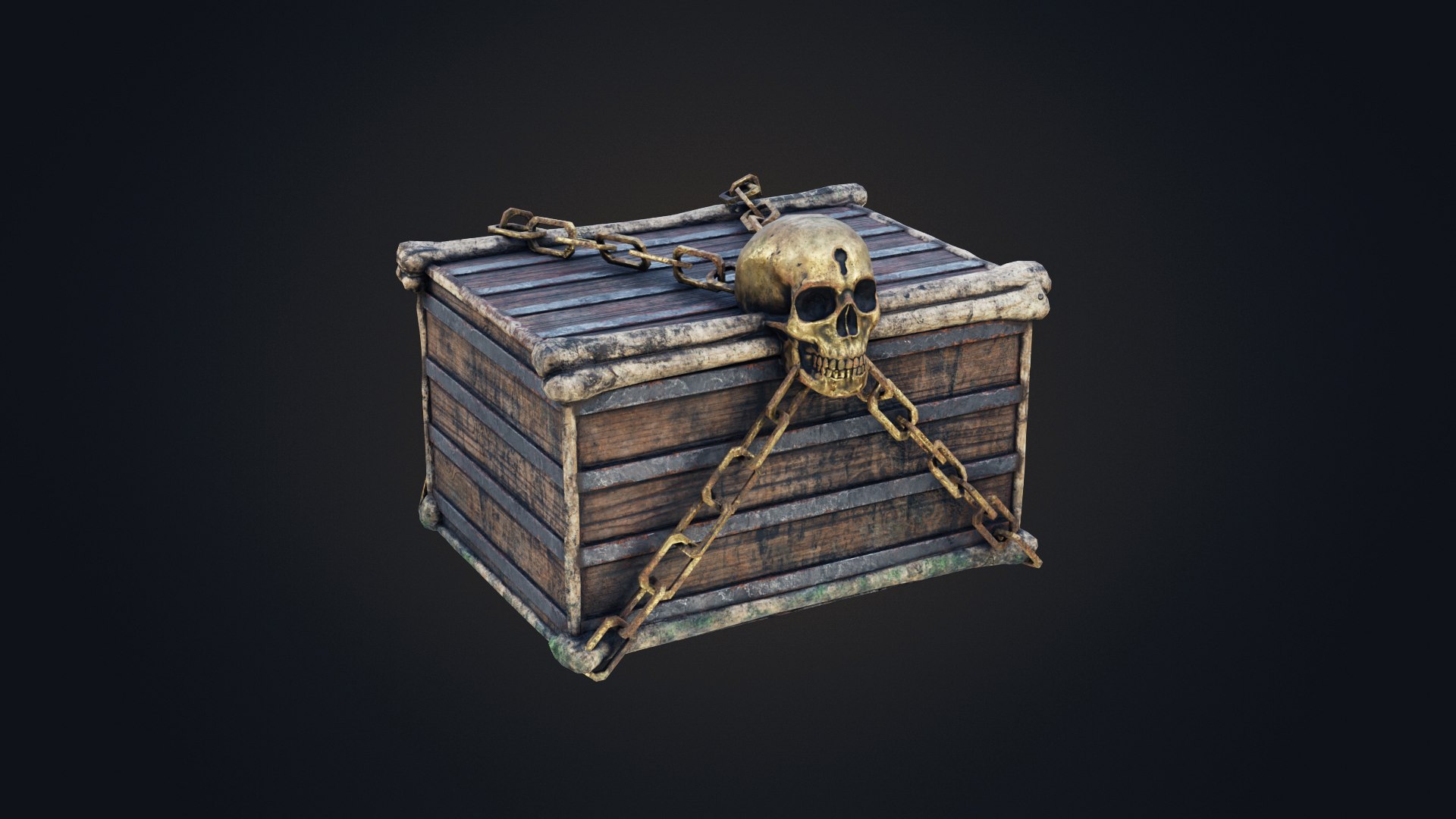 Skull Box 3D Model - TurboSquid 1606933