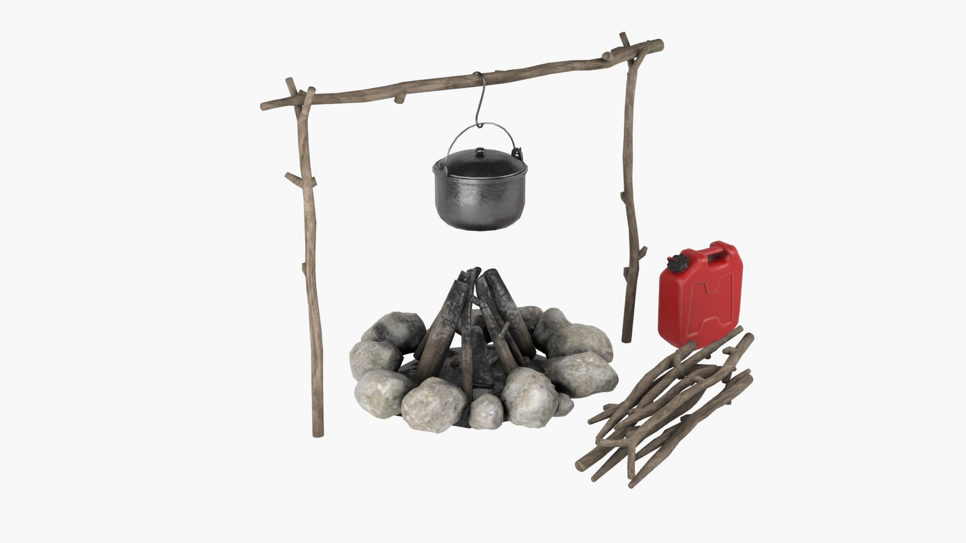 3D Camping Pack - TurboSquid 1886754