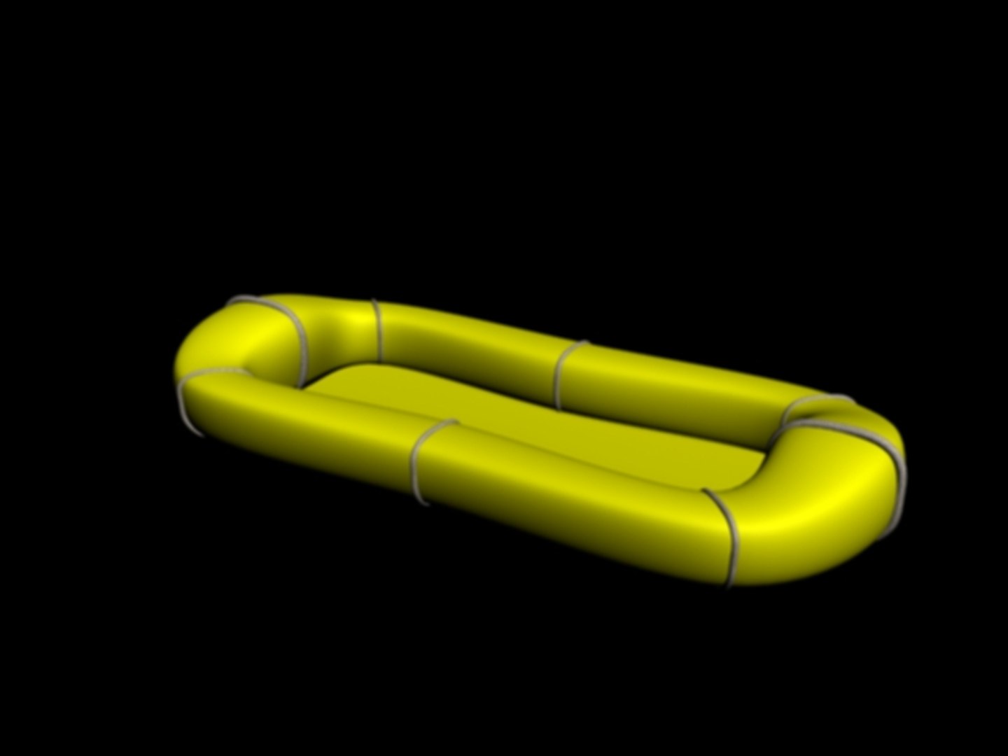 Rubber Dinghy 3d Model