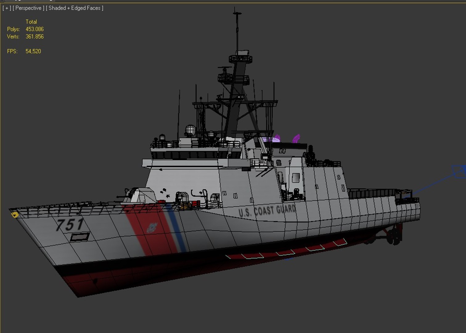 3D USCGC WAESCHE - LEGEND CLASS US CUTTER-COAST GUARD - TurboSquid 1965983