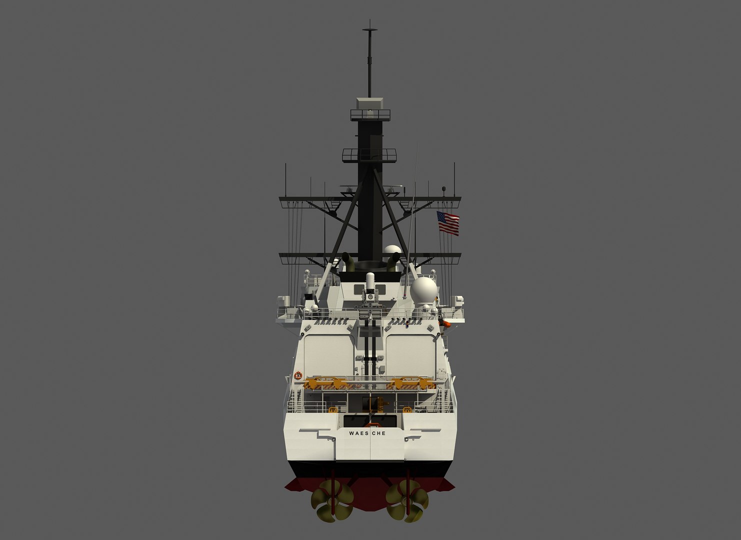 3D USCGC WAESCHE - LEGEND CLASS US CUTTER-COAST GUARD - TurboSquid 1965983