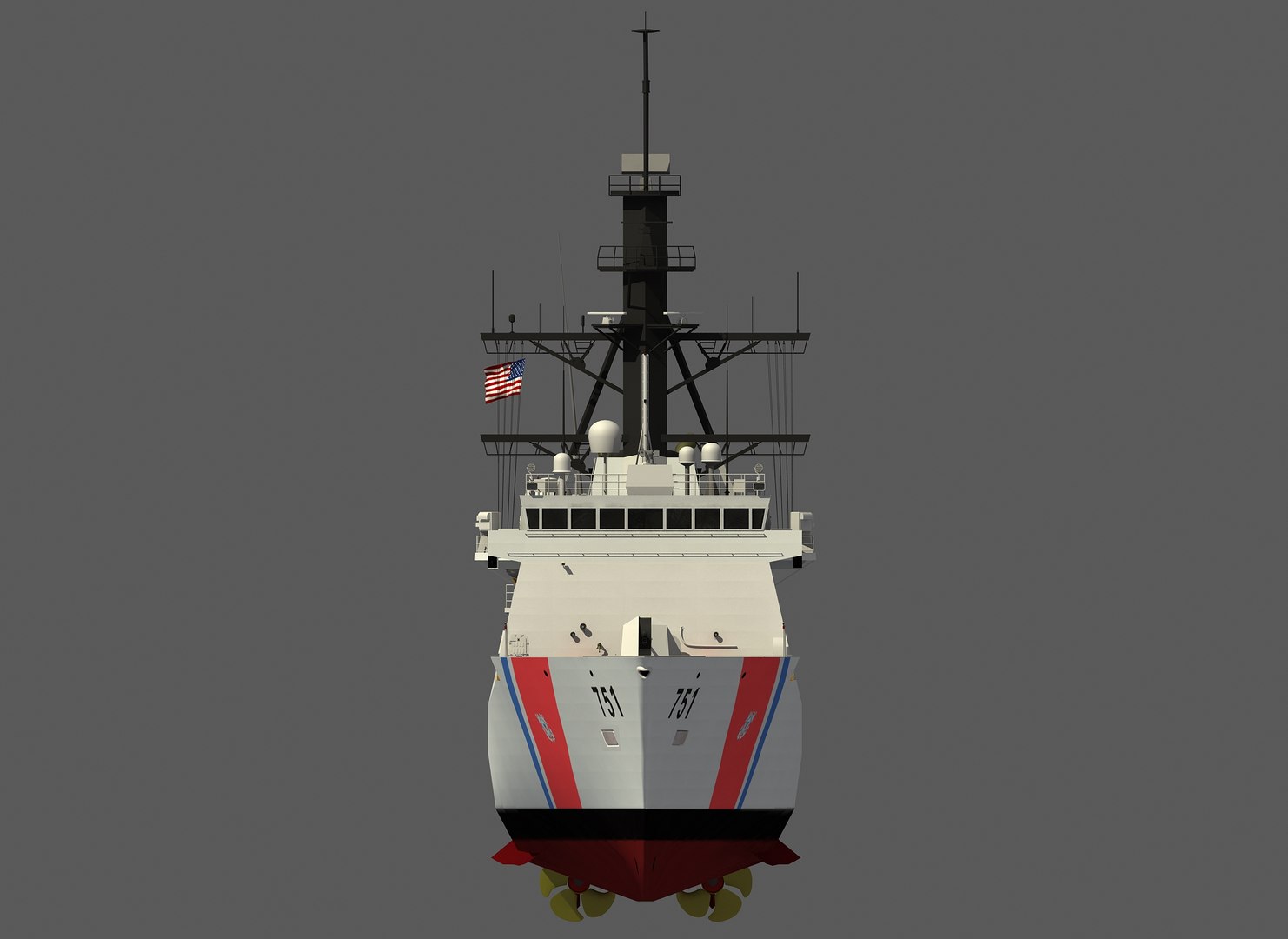 3D USCGC WAESCHE - LEGEND CLASS US CUTTER-COAST GUARD - TurboSquid 1965983
