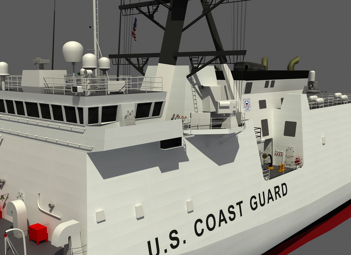 3D USCGC WAESCHE - LEGEND CLASS US CUTTER-COAST GUARD - TurboSquid 1965983