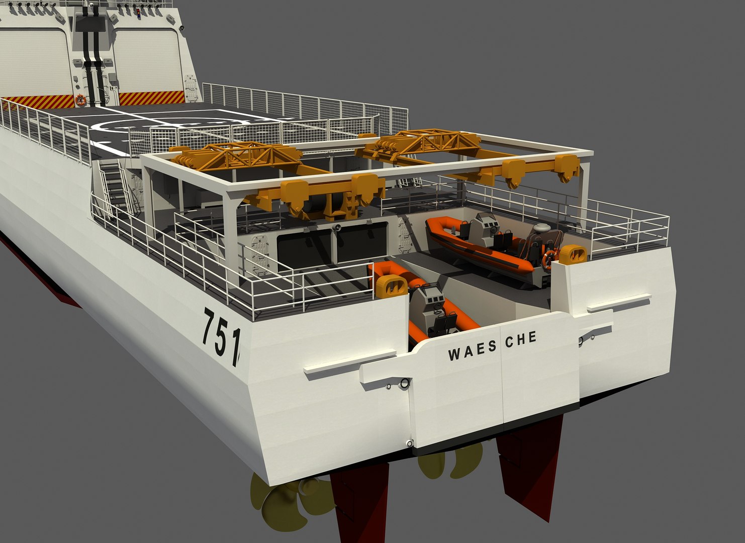 3D USCGC WAESCHE - LEGEND CLASS US CUTTER-COAST GUARD - TurboSquid 1965983