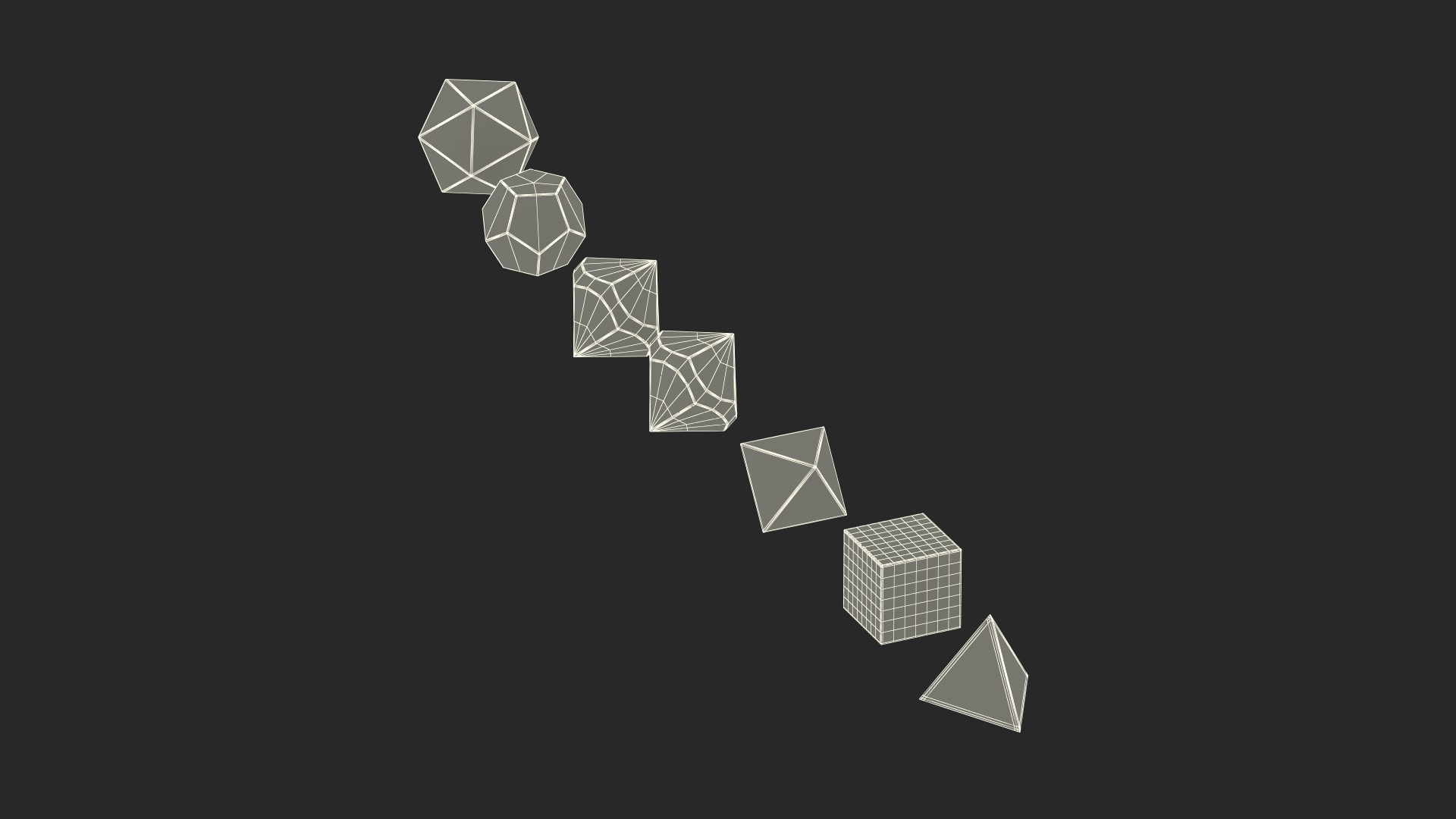 Polyhedral DND Dice Set Space Color 3D - TurboSquid 2139385