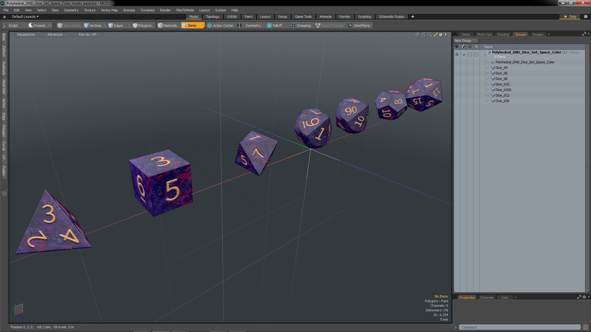 Polyhedral DND Dice Set Space Color 3D - TurboSquid 2139385