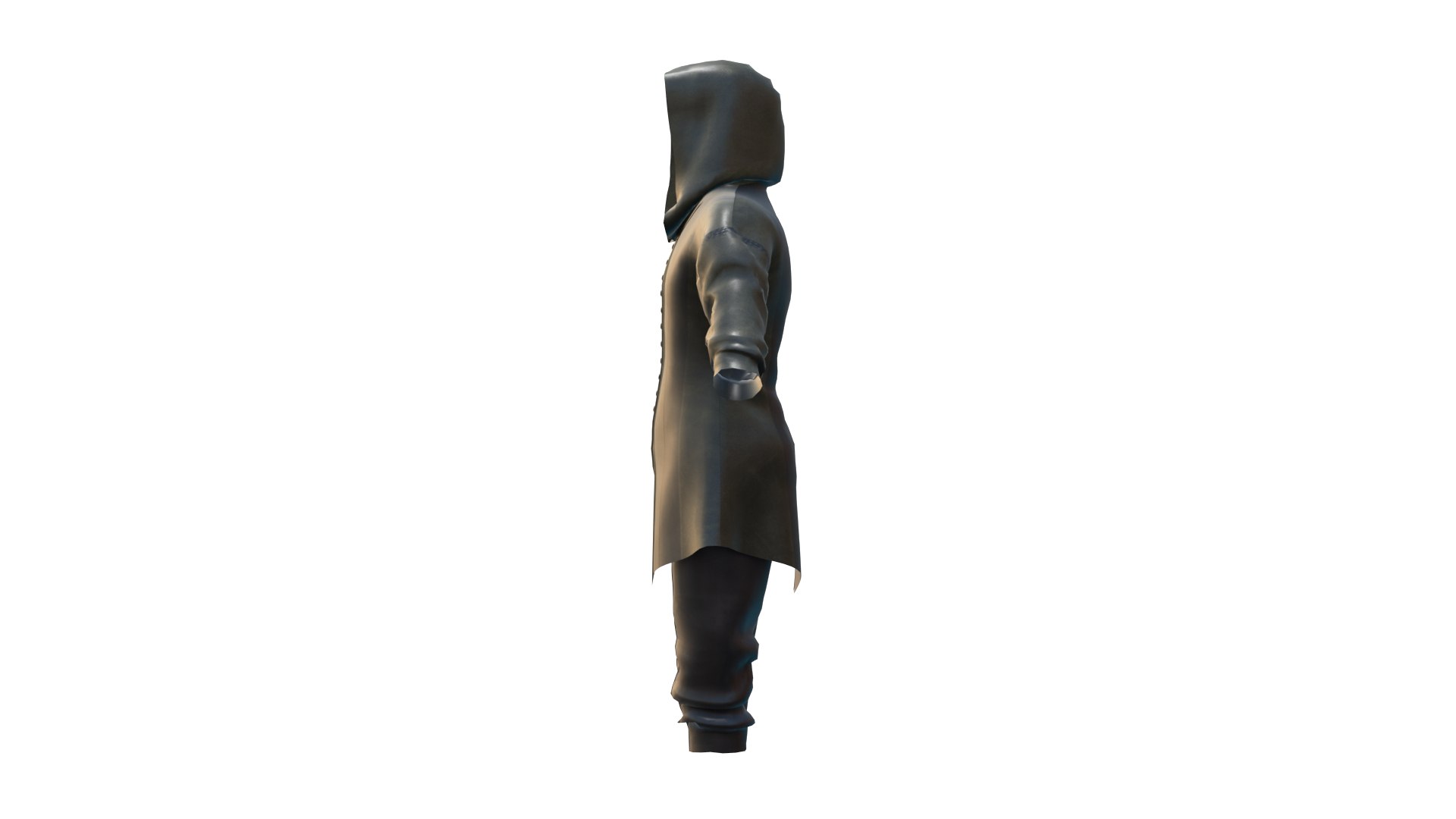 3D Mens Medieval Hooded Ranger Outfit 3D Model Model - TurboSquid 2303755