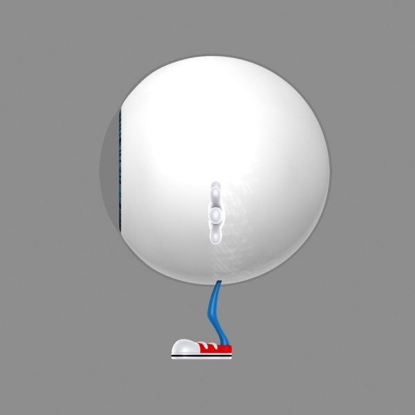 3d model cartoon question mark