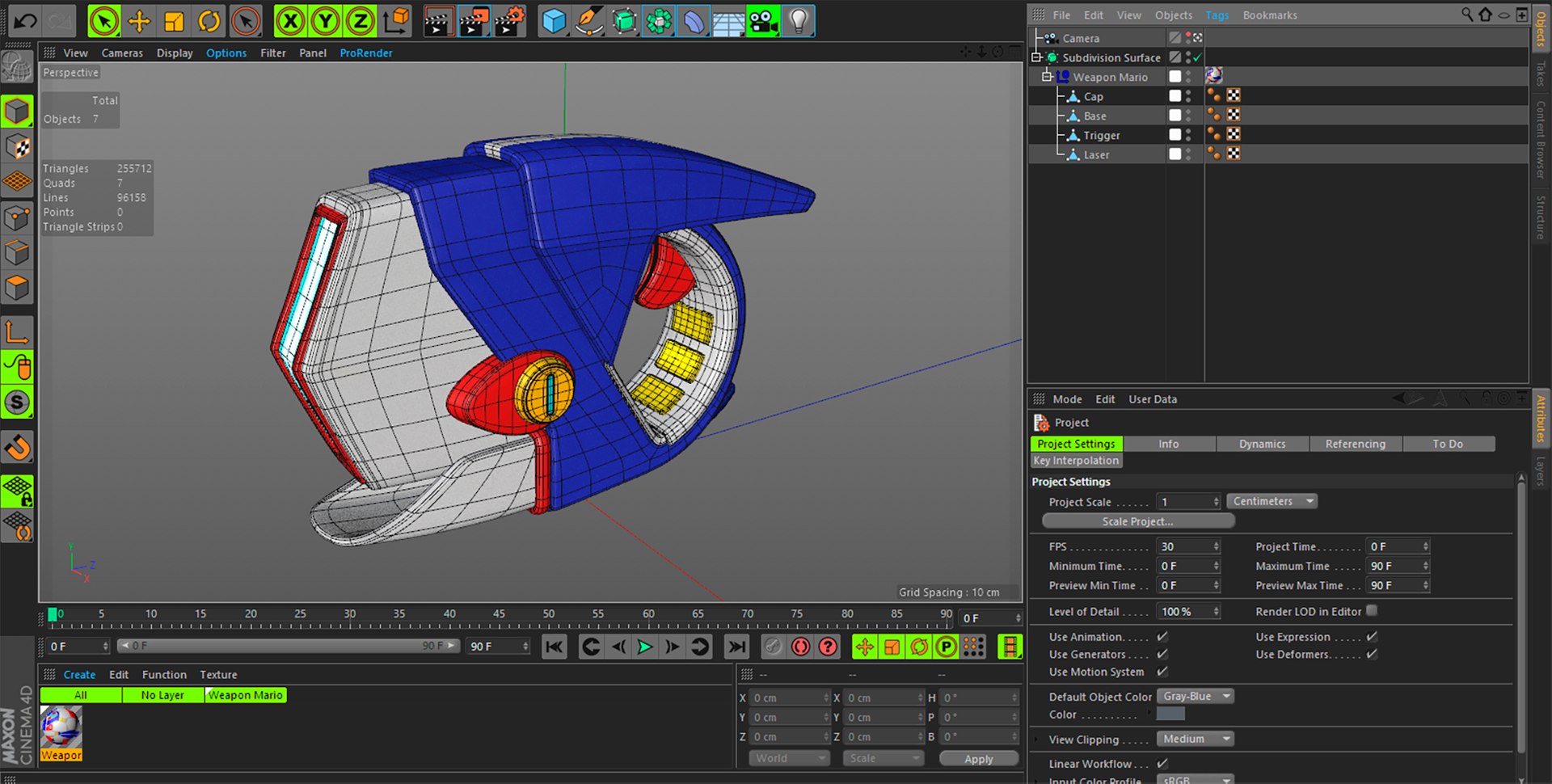 Weapon Blaster Super Mario Rabbids Sparks of Hope 8K model - TurboSquid ...