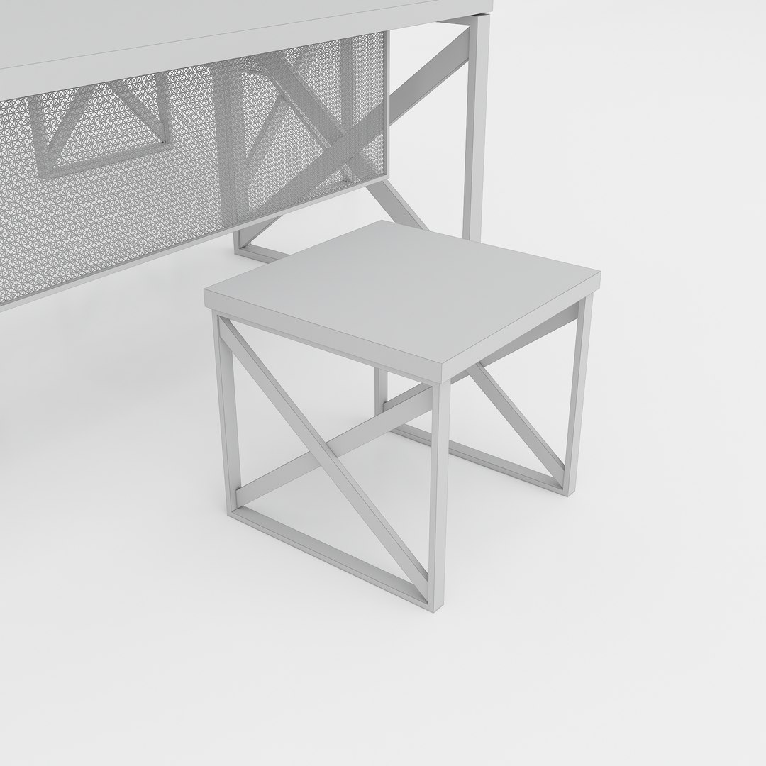 X Executive Table 3D Model - TurboSquid 1733449
